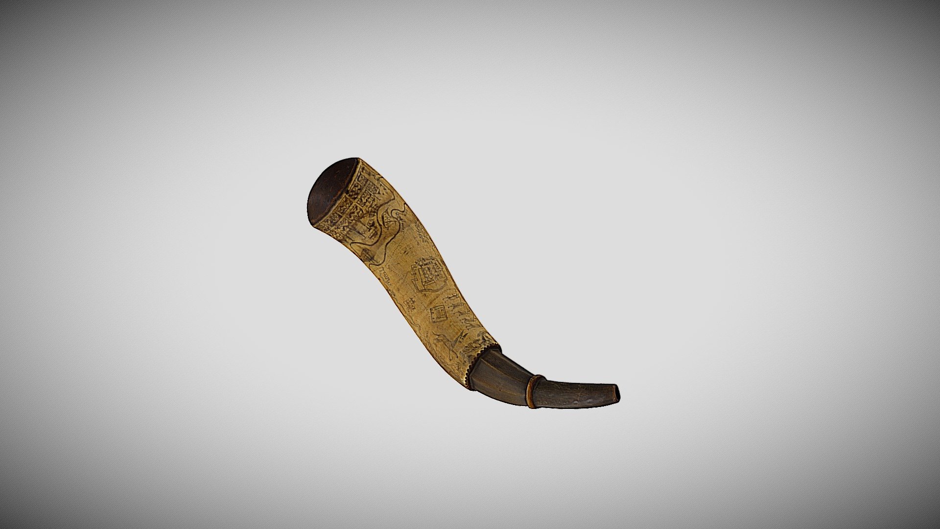 Powder Horn 1775 - Download Free 3D model by Boston College Digital ...