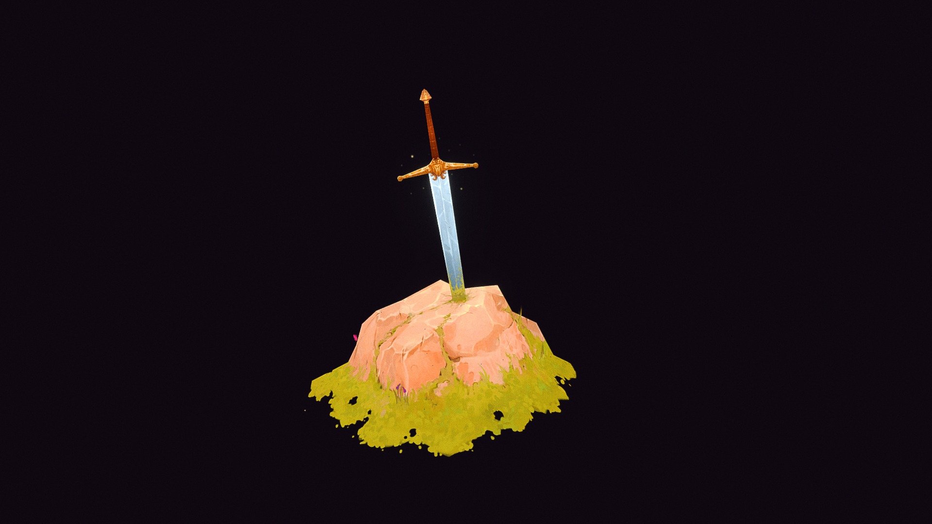 Sword in Rock - 3D model by Valeriy Sobol (@severleet) [d0e3753 ...