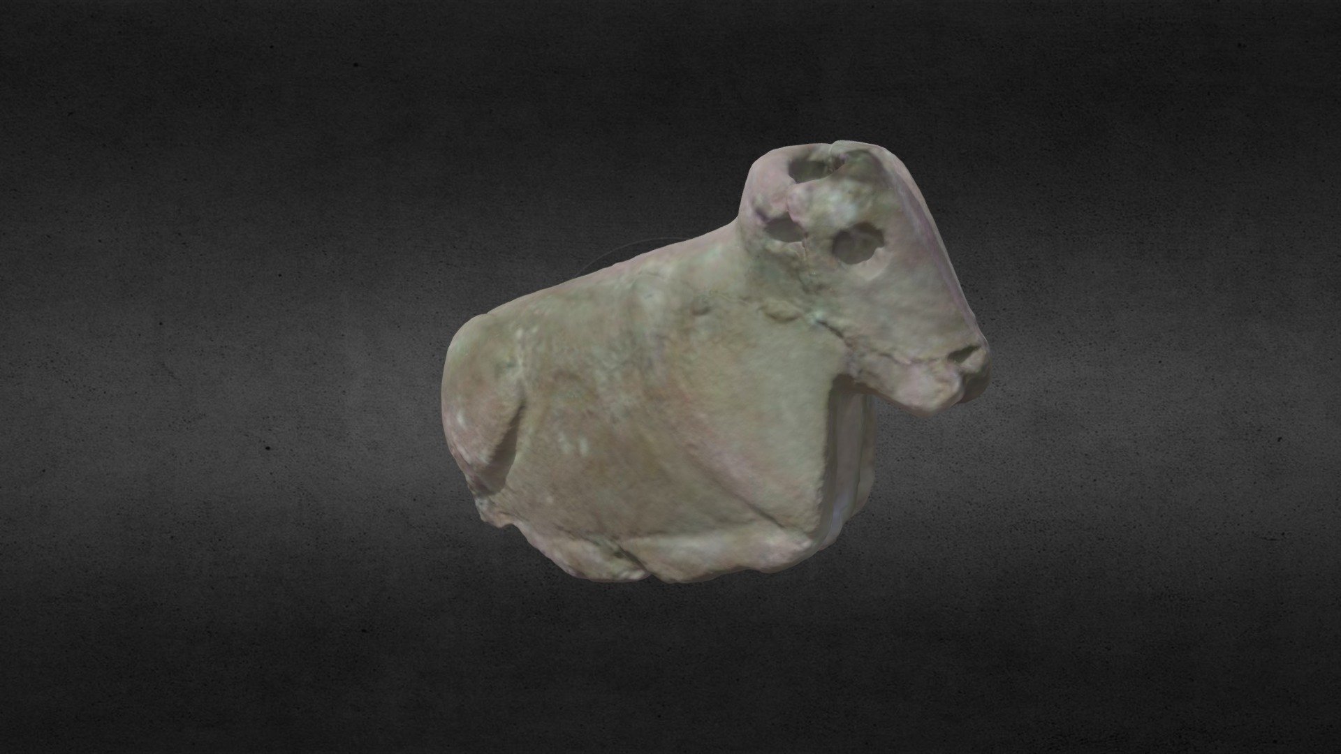 Stone figure of a ram - Download Free 3D model by The Hunt Museum ...