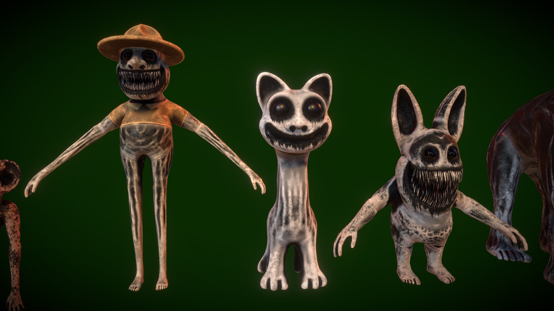 Zoonomaly - Monsters 1-10 - Download Free 3D model by MG Rips (@MG ...