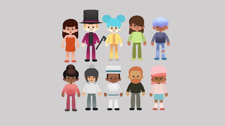Crowds 3D models - Sketchfab