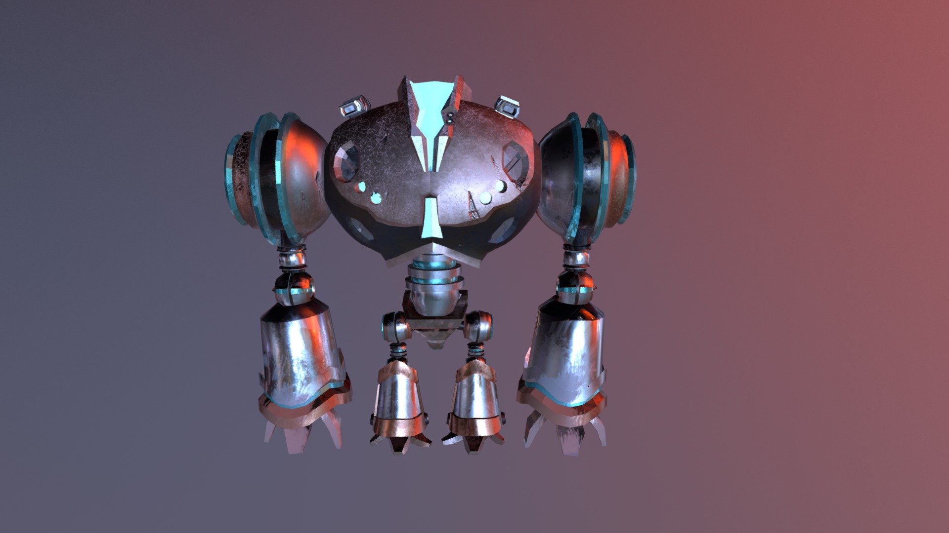 Robot #2 - 3D model by aztecmaiden [d0e7f9b] - Sketchfab