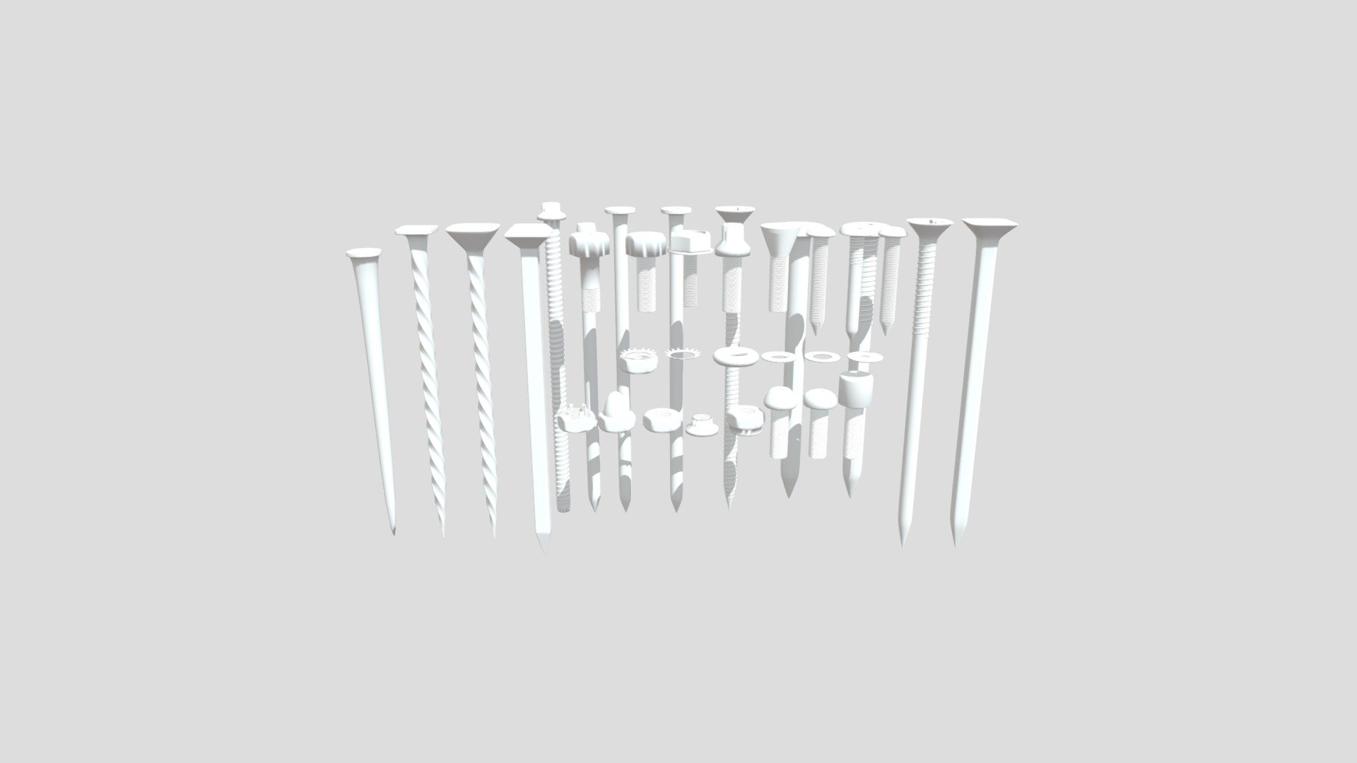 Hardware Nails - 3D model by Omar Khaled (@ZzogoMR) [d0e8528] - Sketchfab