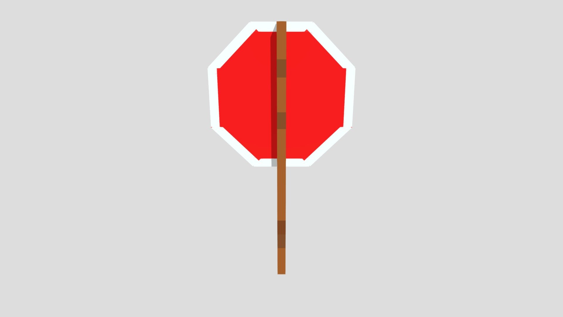 Stop sign - 3D model by Mr Salamancr (@elama0802) [d0e995a] - Sketchfab