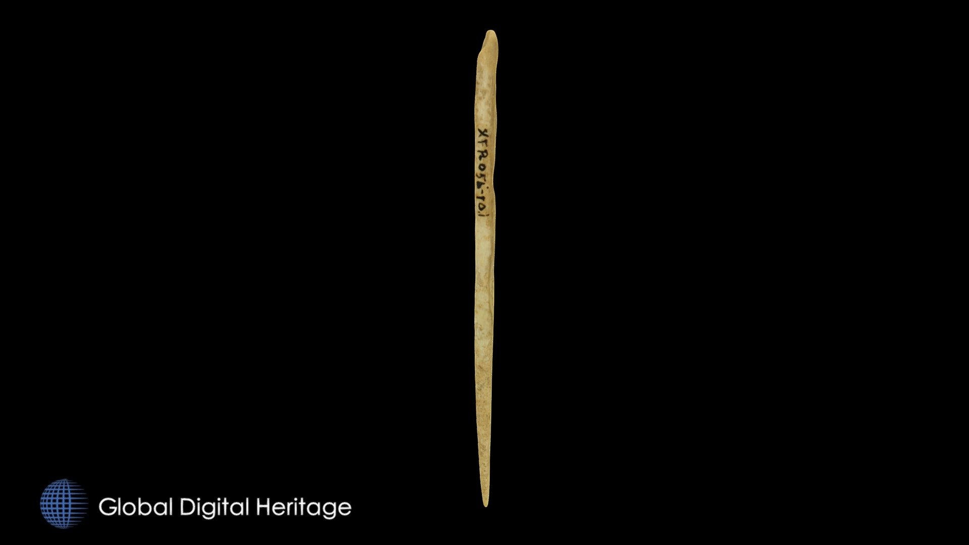 XFP-056-10-1 Bone pin, Sanak Island, Alaska. - Download Free 3D model ...