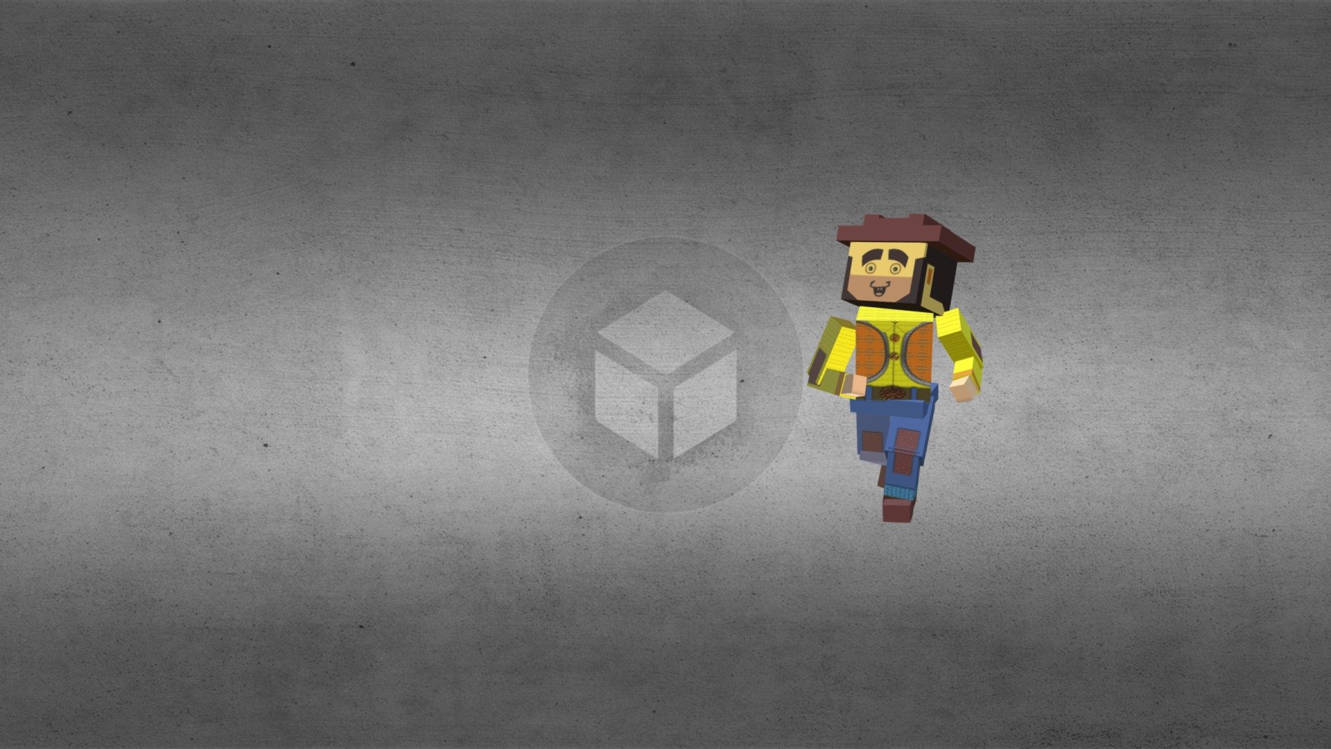 character work@ 3D Character Design：CUBEMAN JOG - 3D model by 陳百薰 Pai ...