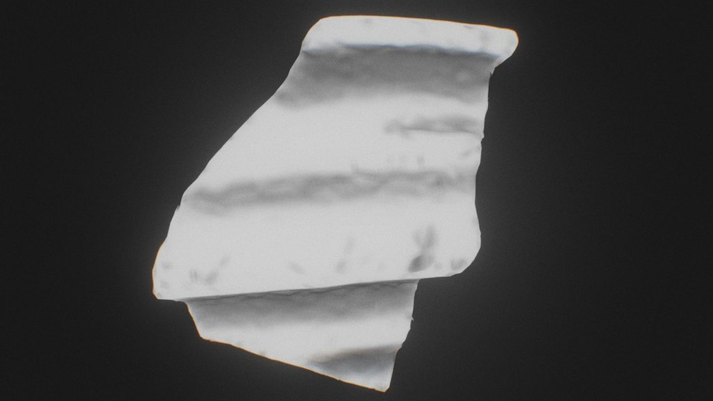 Pottery Fragment - 3D model by Clepsydra (@athenarc) [d0f39bc] - Sketchfab