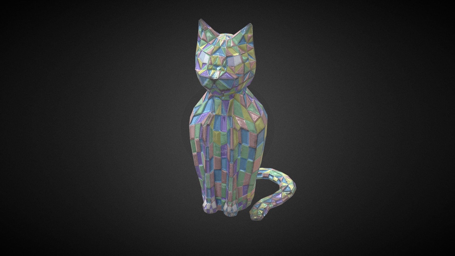 Polygon cat - Download Free 3D model by tokkilap [d0f41d3] - Sketchfab