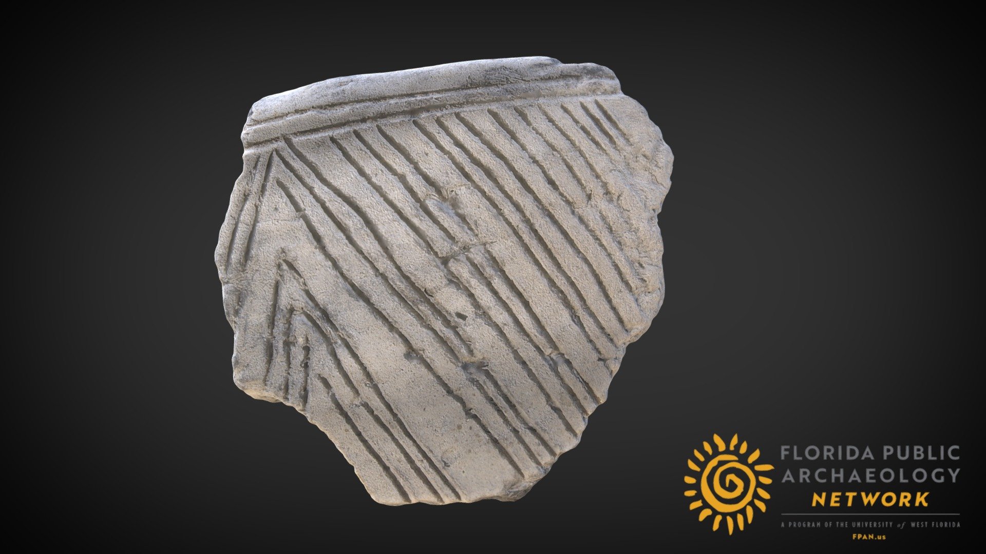Incised Pottery Sherd - Download Free 3D model by Florida Public ...