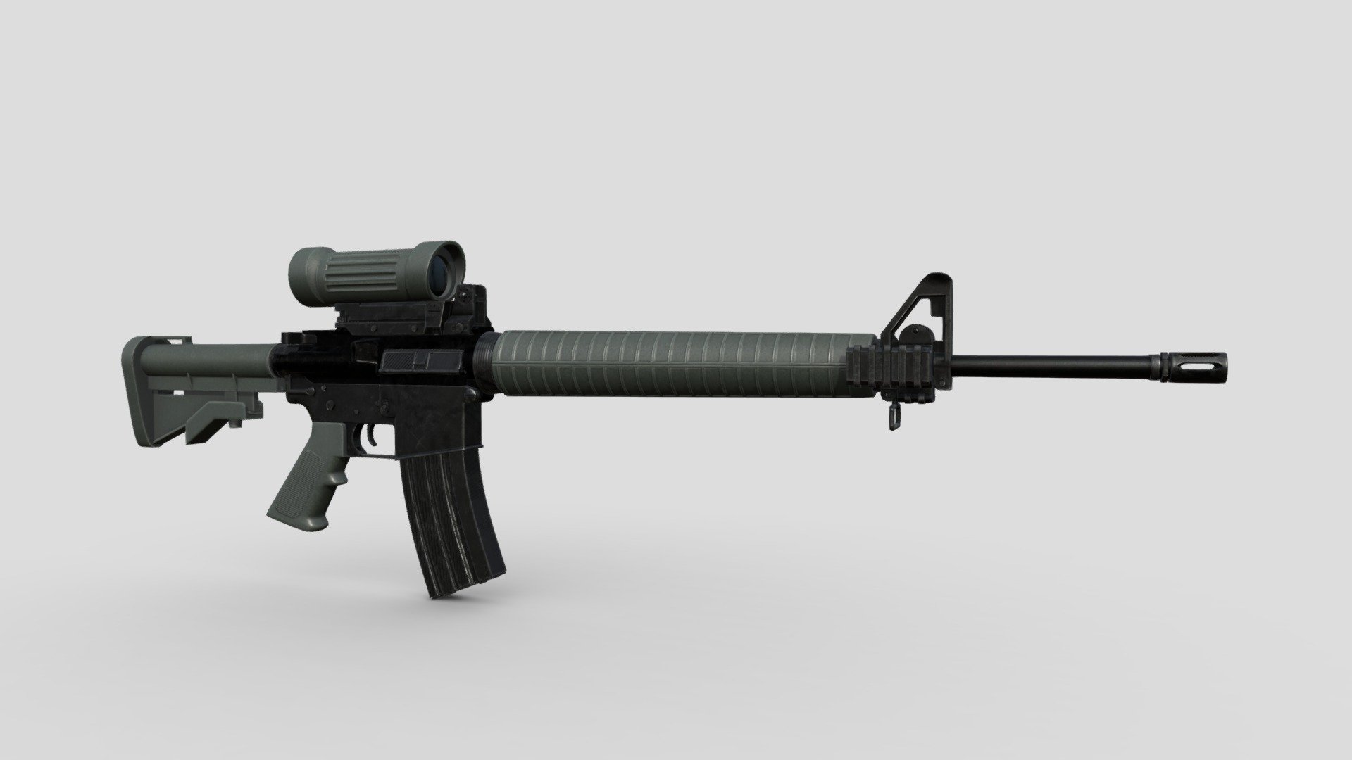 Colt Canada C7A2 - 3D model by Rutas (@Suandoa) [d0f7fa6] - Sketchfab
