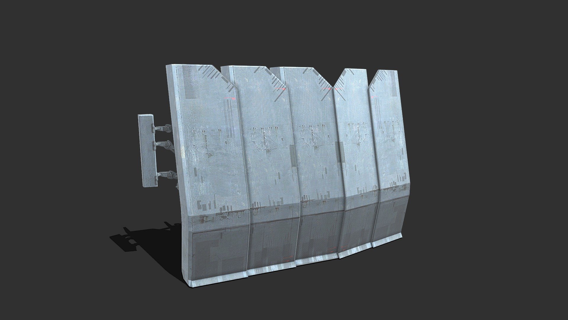 Combine Gate Vehicle (rigged) - Download Free 3D model by rendysix ...
