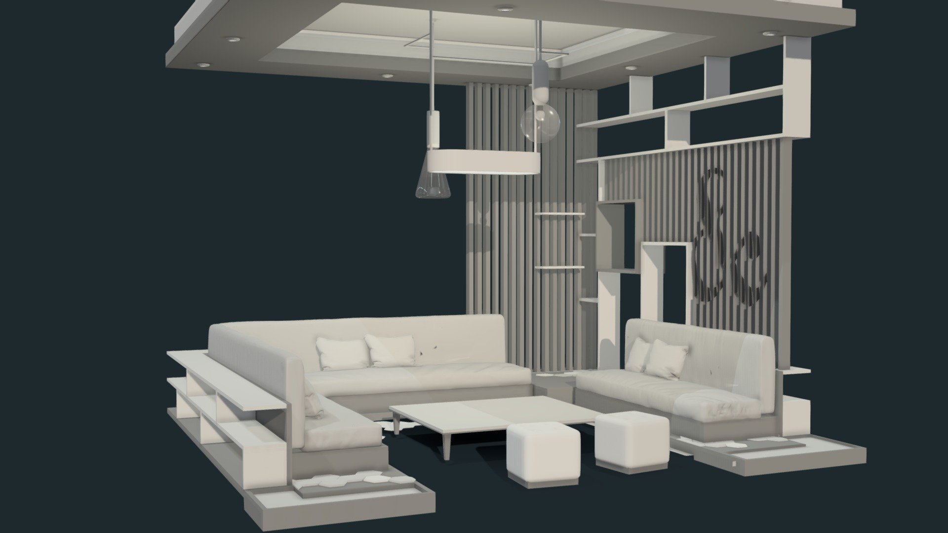 interior design concept - 3D model by dns-event [d0fb308] - Sketchfab