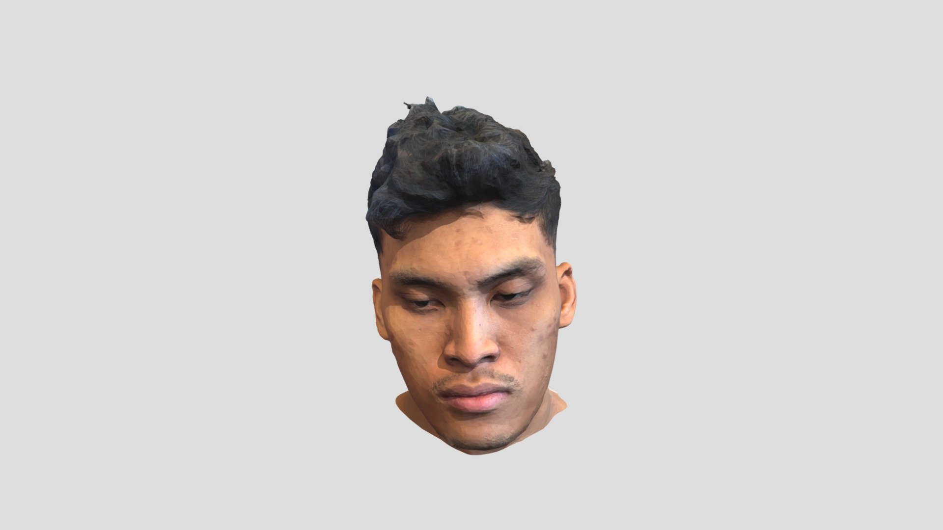 Poly Head 3d scanning - 3D model by Affan17 [d101a81] - Sketchfab