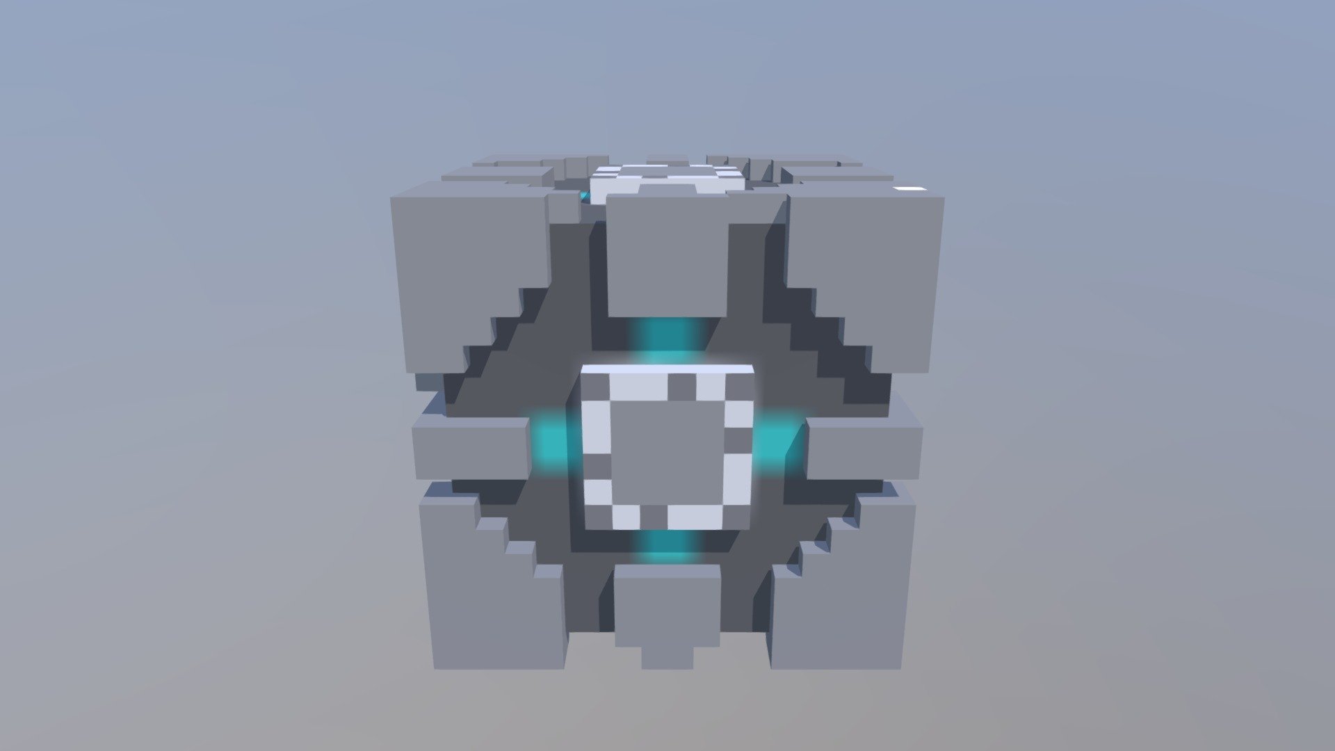 Weighted Storage Cube (Portal) (Minecraft) - Download Free 3D model by ...