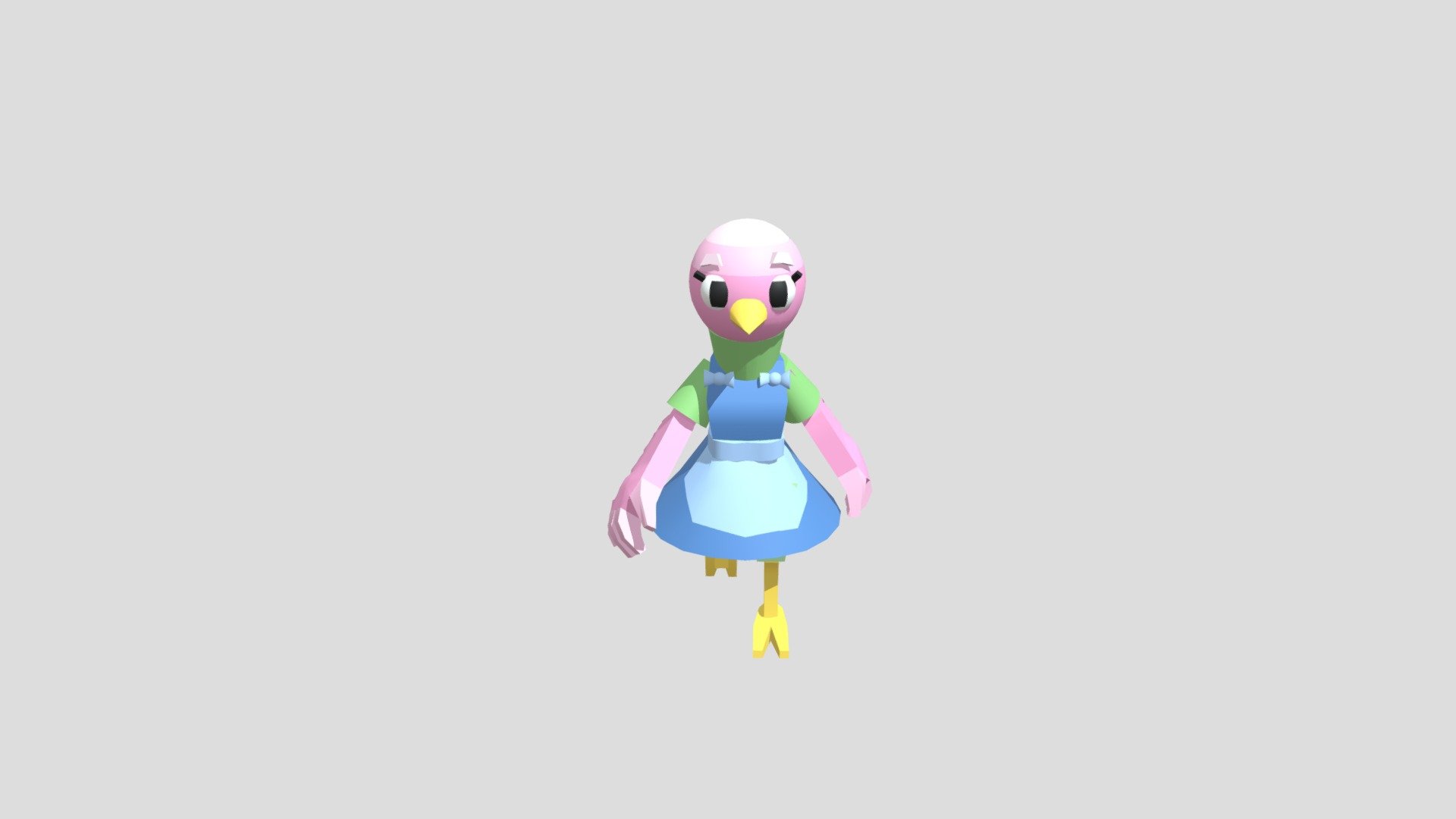 Female Bird Walk - 3D model by annadahlstrom [d10342d] - Sketchfab