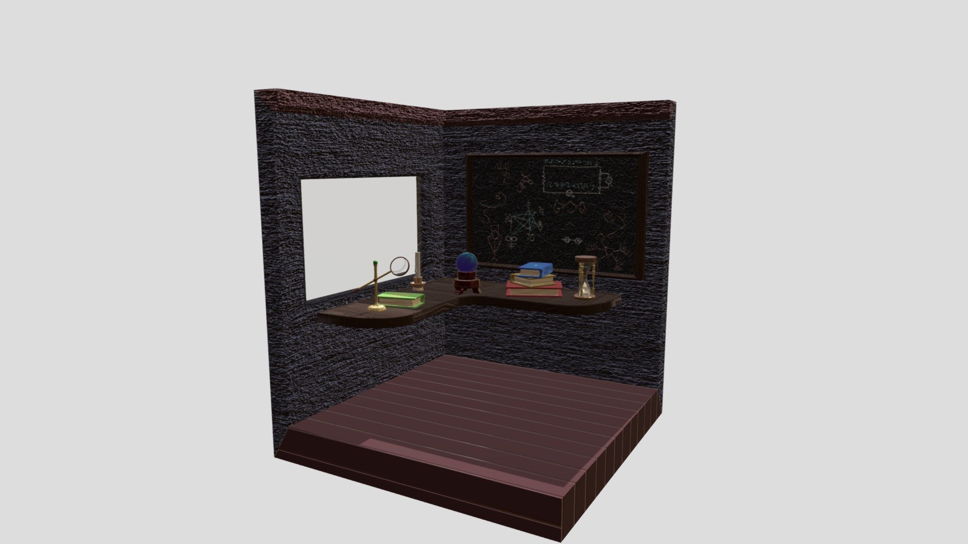 Wizard Room Corner - 3D model by frongle [d104dd4] - Sketchfab