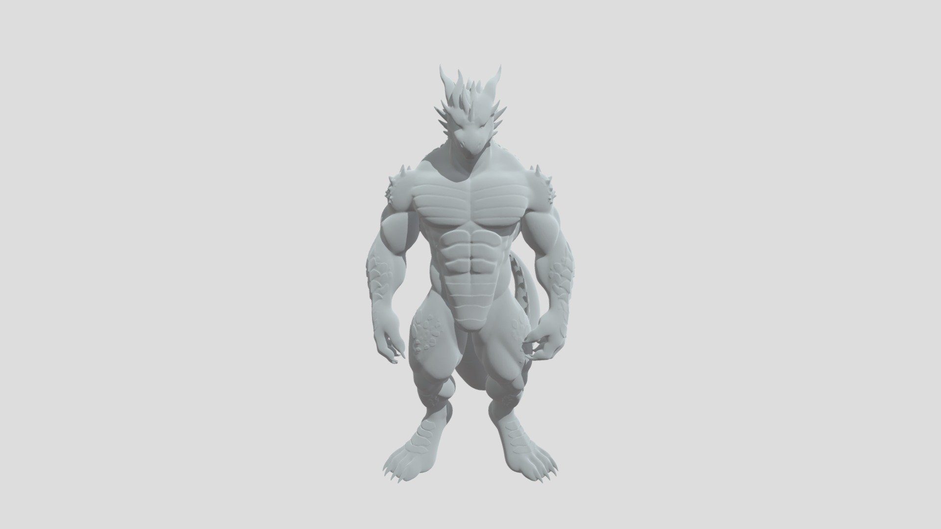 Male Anthro Dragon - 3D model by Nameless_Dryke [d10549a] - Sketchfab