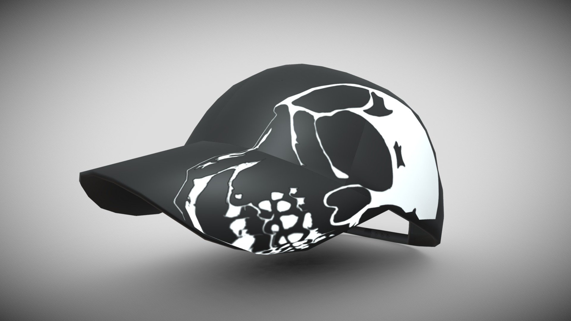 curve Cap(skull)💮📷 - 3D model by ayumi ikeda (@rxf10240) [d107e61 ...
