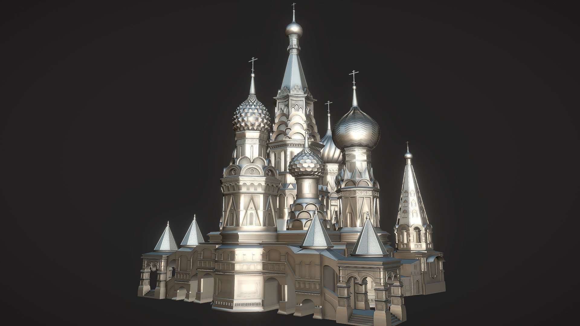 St. Basil's Cathedral / Храм Василия Блаженного - 3D model by Piter3D ...