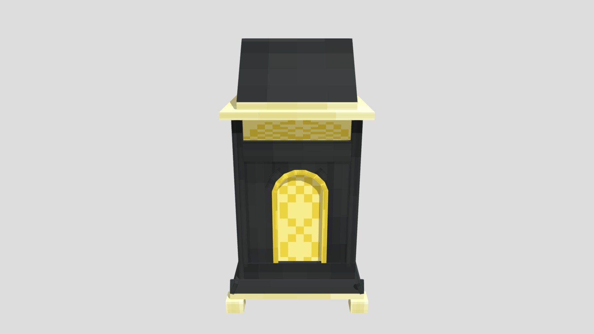 Clock minecraft - 3D model by Flourin [d10d21f] - Sketchfab
