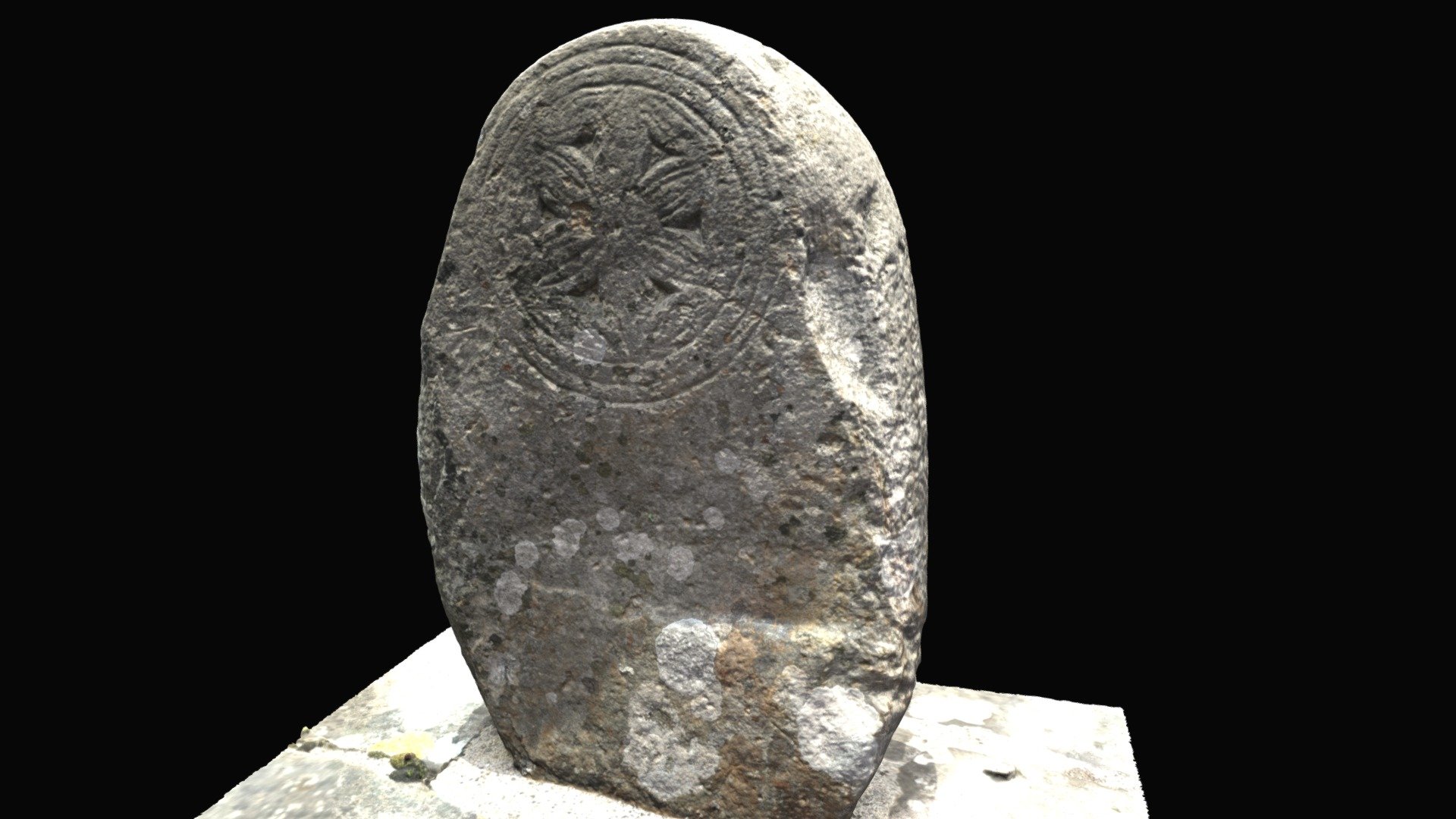 Gallen cross-inscribed pillar (OF014-029003-) - Download Free 3D model ...