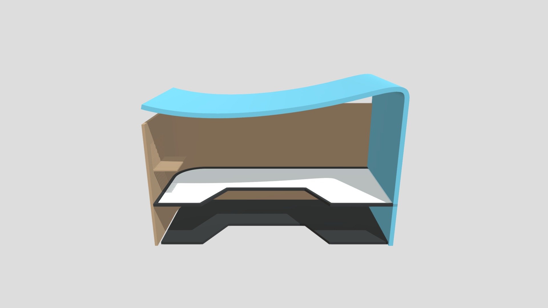 Parklet Intermedio 2 V3 - 3D model by CAMILA DESIGN (@A01705041 ...