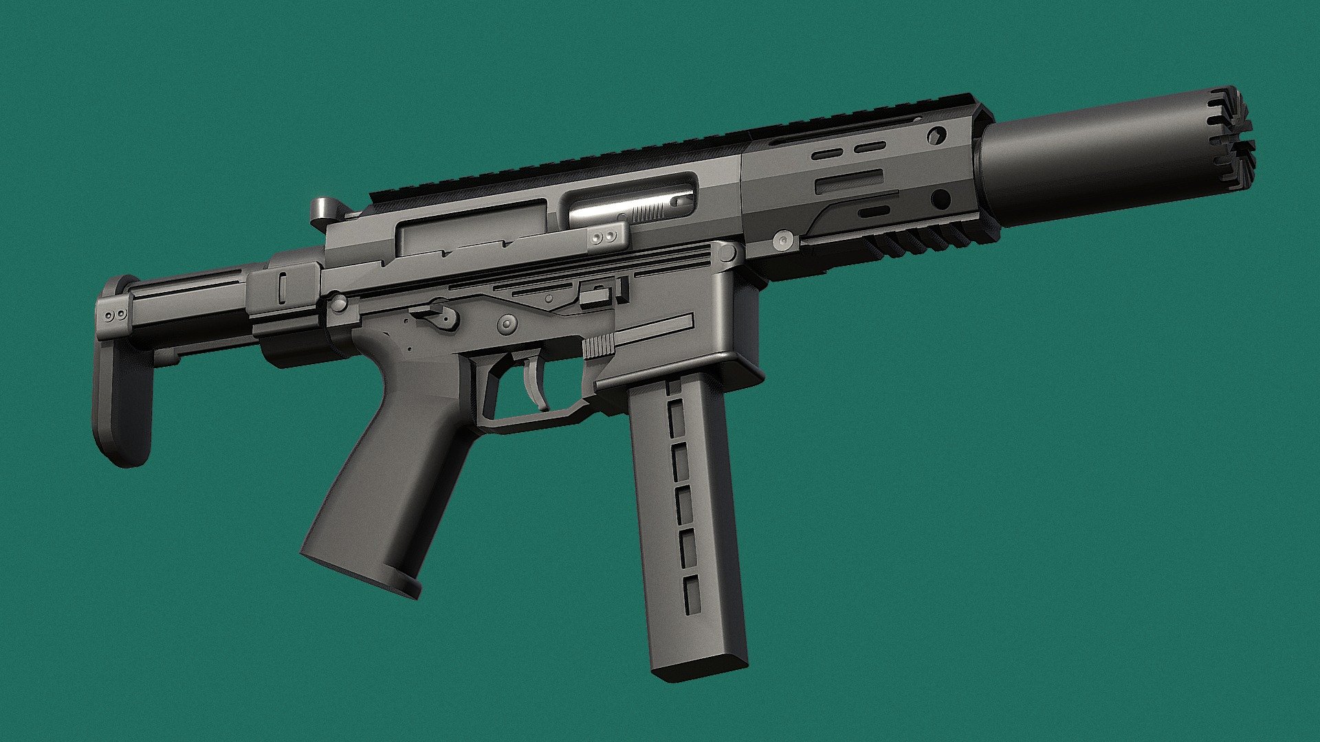 B&T SMG SD 9 mm. - 3D model by momsboxtv [d110266] - Sketchfab