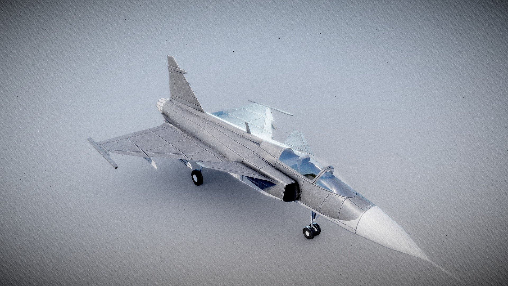 Jas 39 Gripen - 3D model by Usman Zia (@Uxxman) [d110297] - Sketchfab