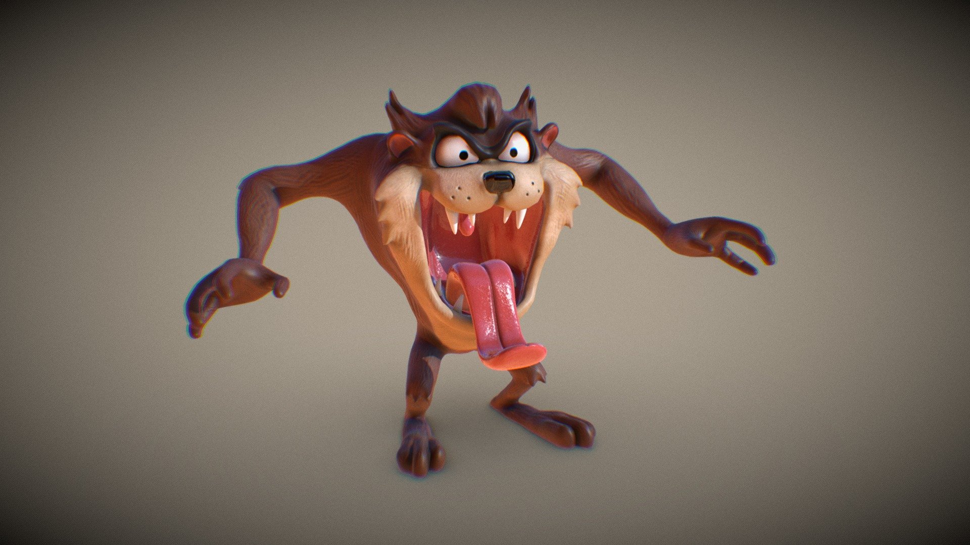 Tazz Looney Toons - 3D model by frankvass27 [d1109ce] - Sketchfab