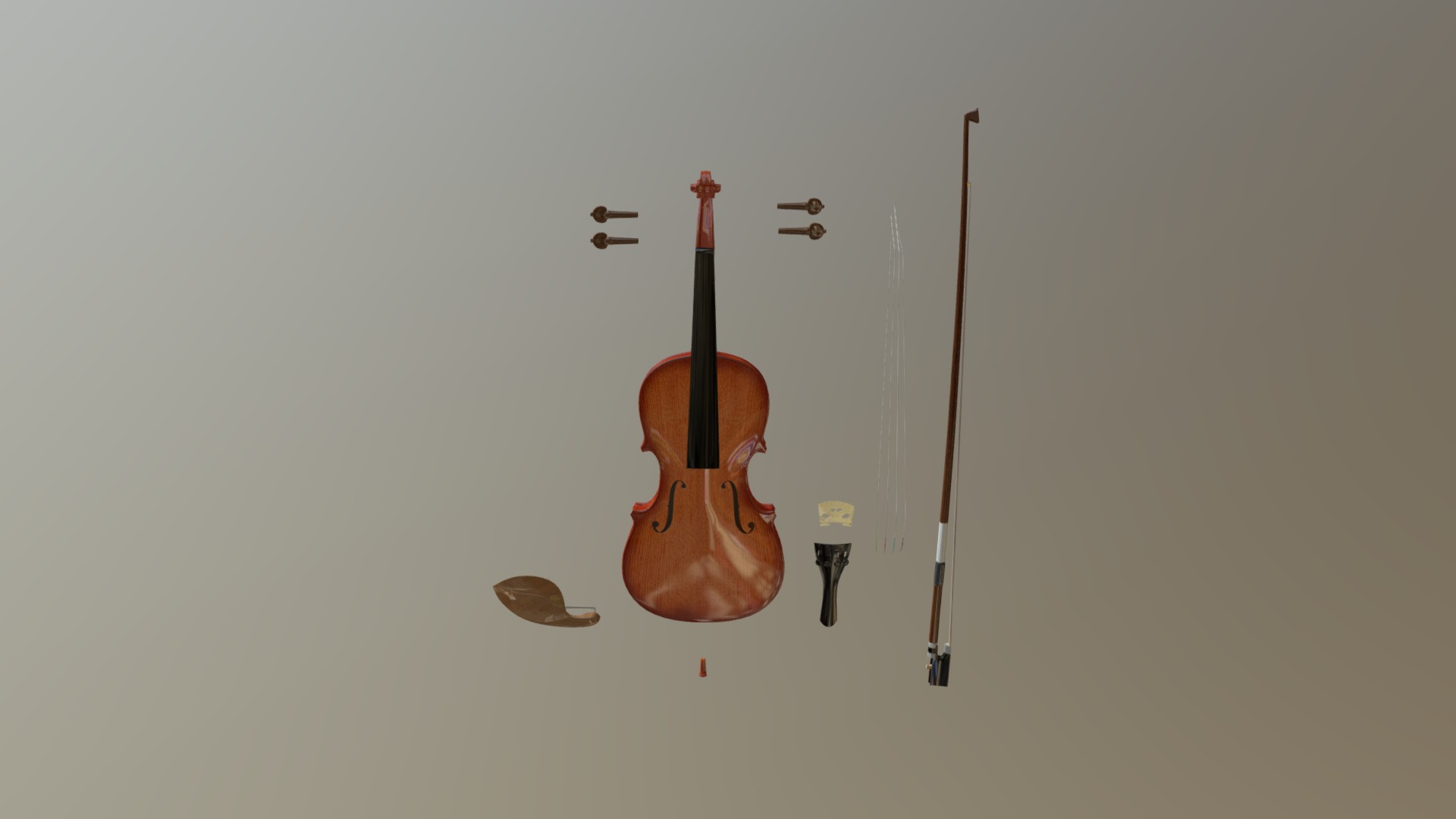 Violin Decompose - 3D model by ntso [d111156] - Sketchfab