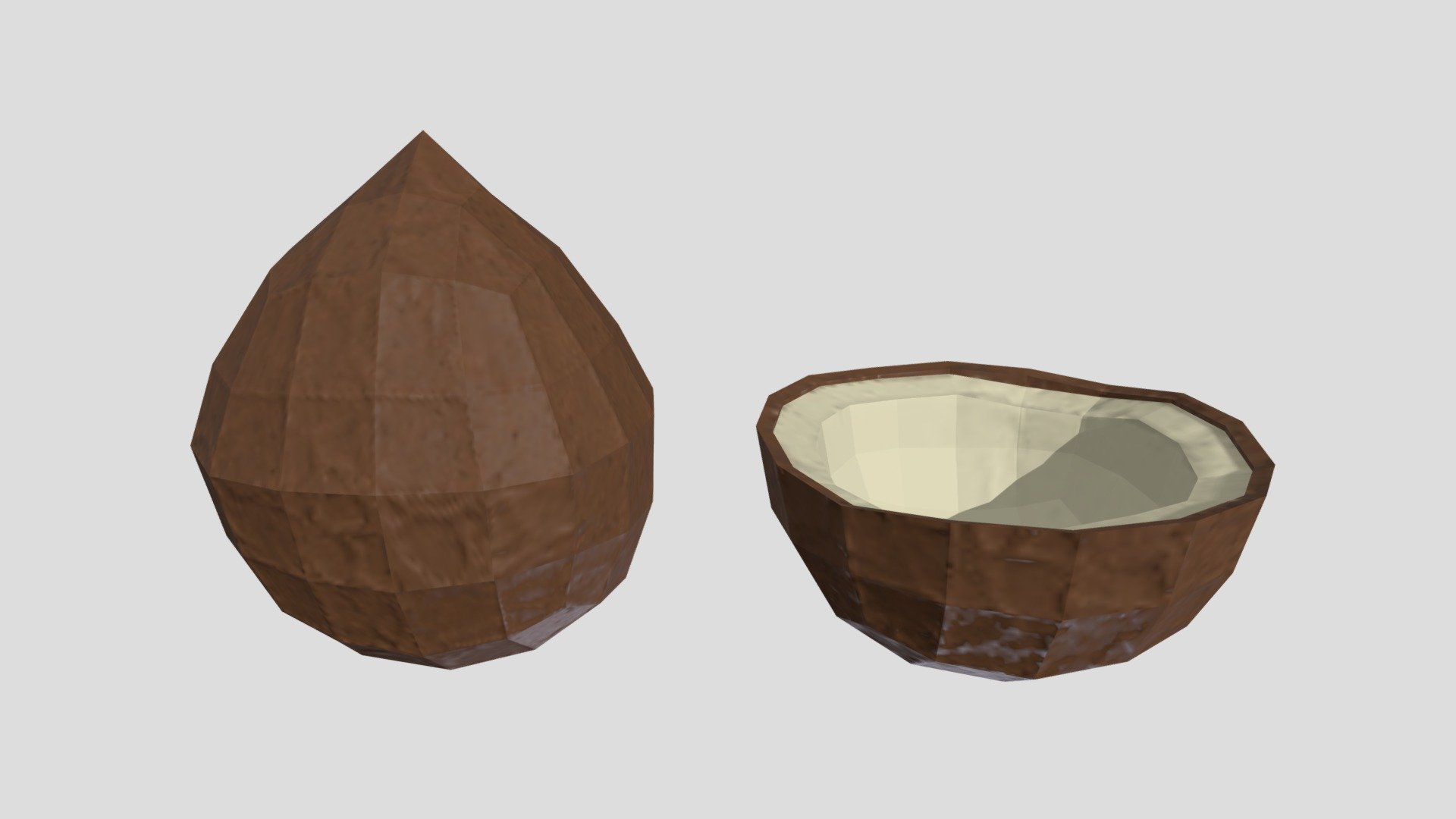Coconut - Download Free 3D model by superpizza11234 [d112e0e] - Sketchfab