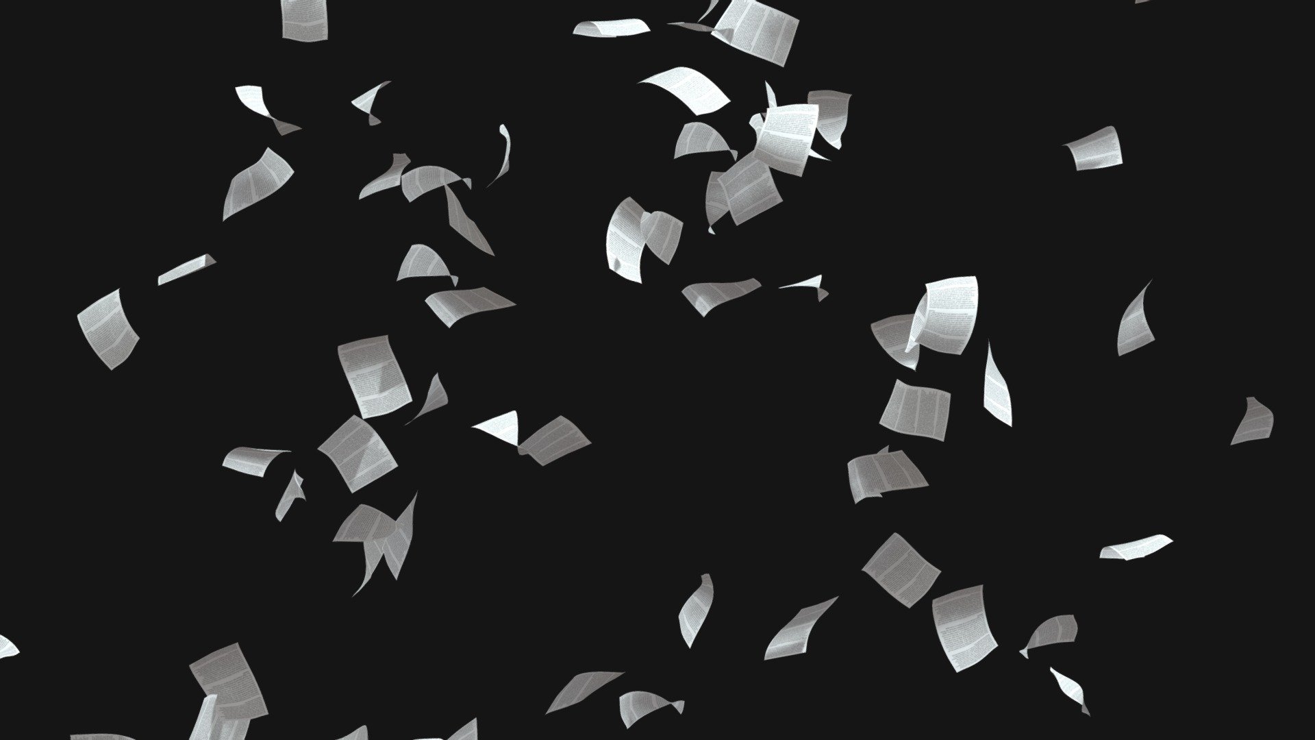 Falling Paper Rigged Loop fbx glTF/glb usdc abc - 3D model by IZ.MdVerz ...
