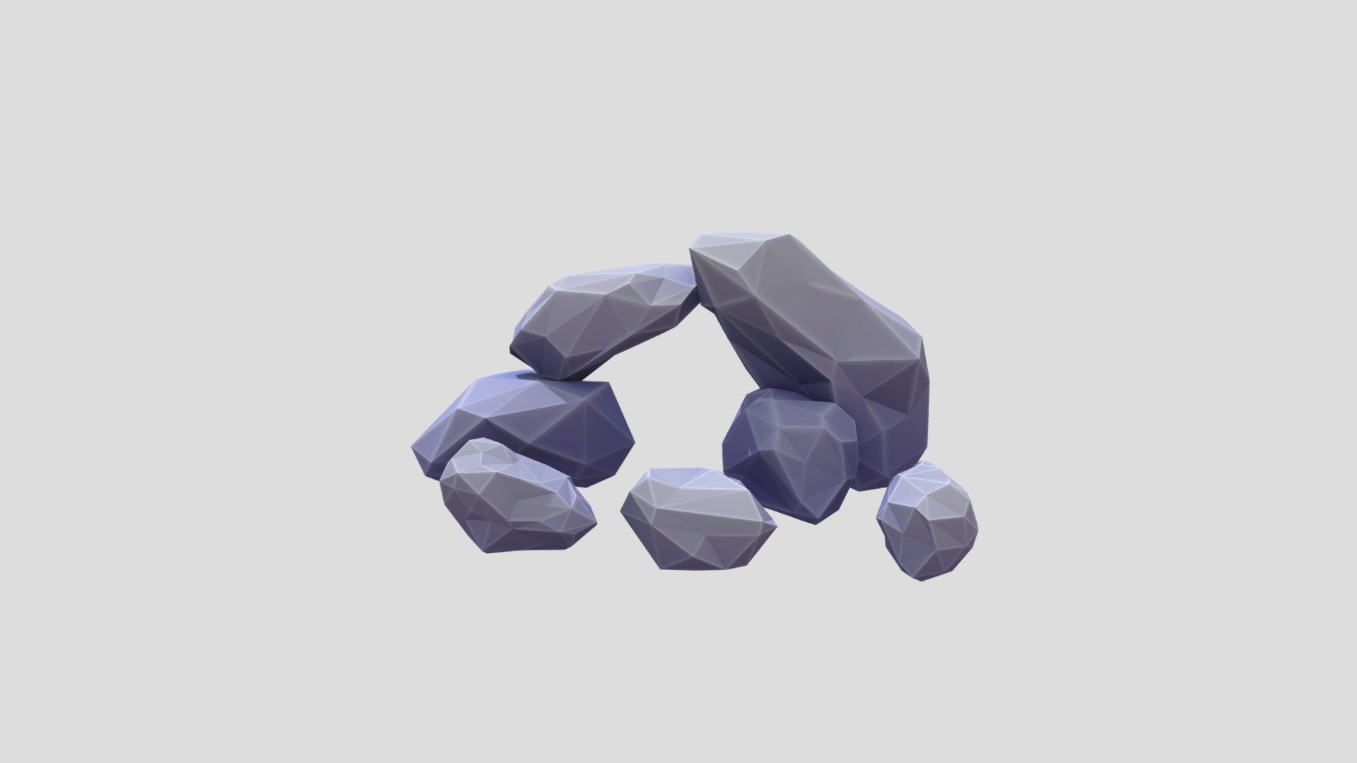 Low-poly Stylised Rocks - 3D model by Rose N (@Piixiefeathers ...