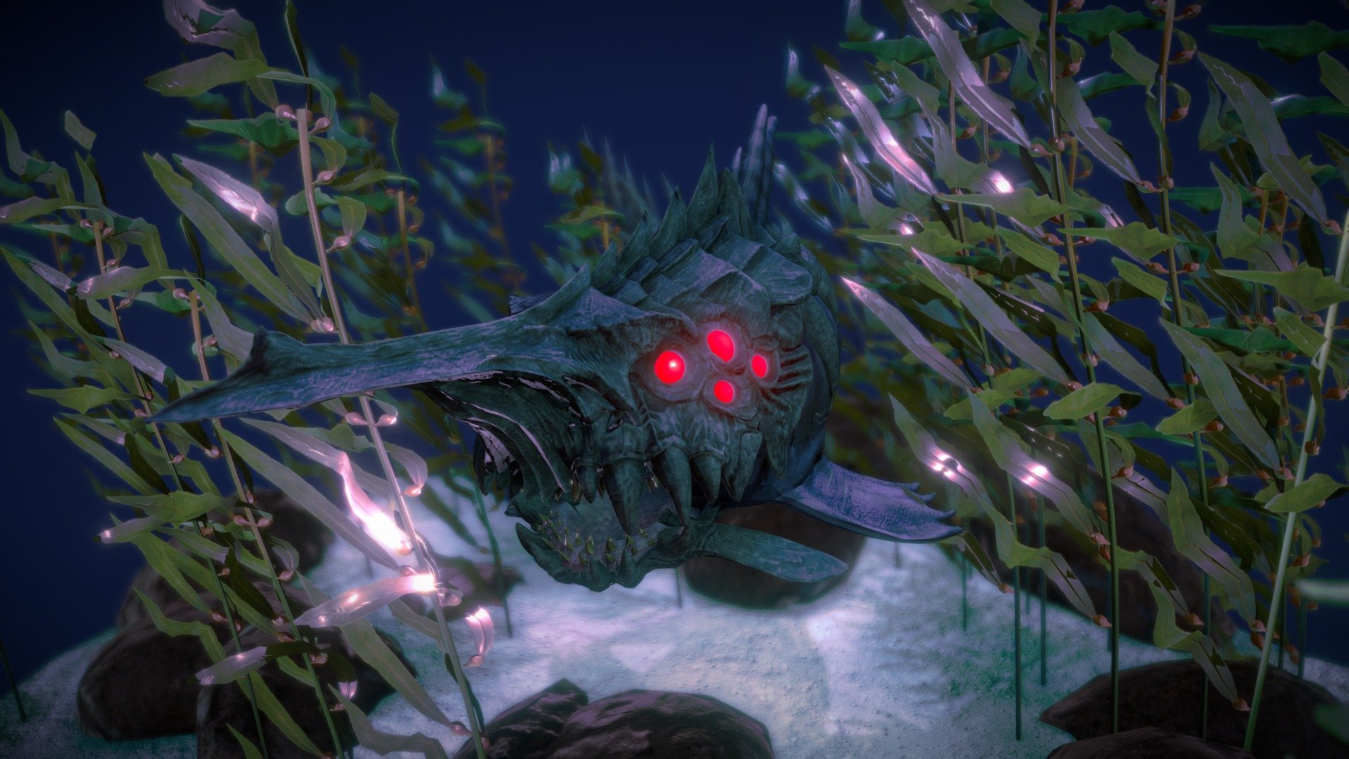 Demon Shark - 3D model by yggdrassal [d116ced] - Sketchfab
