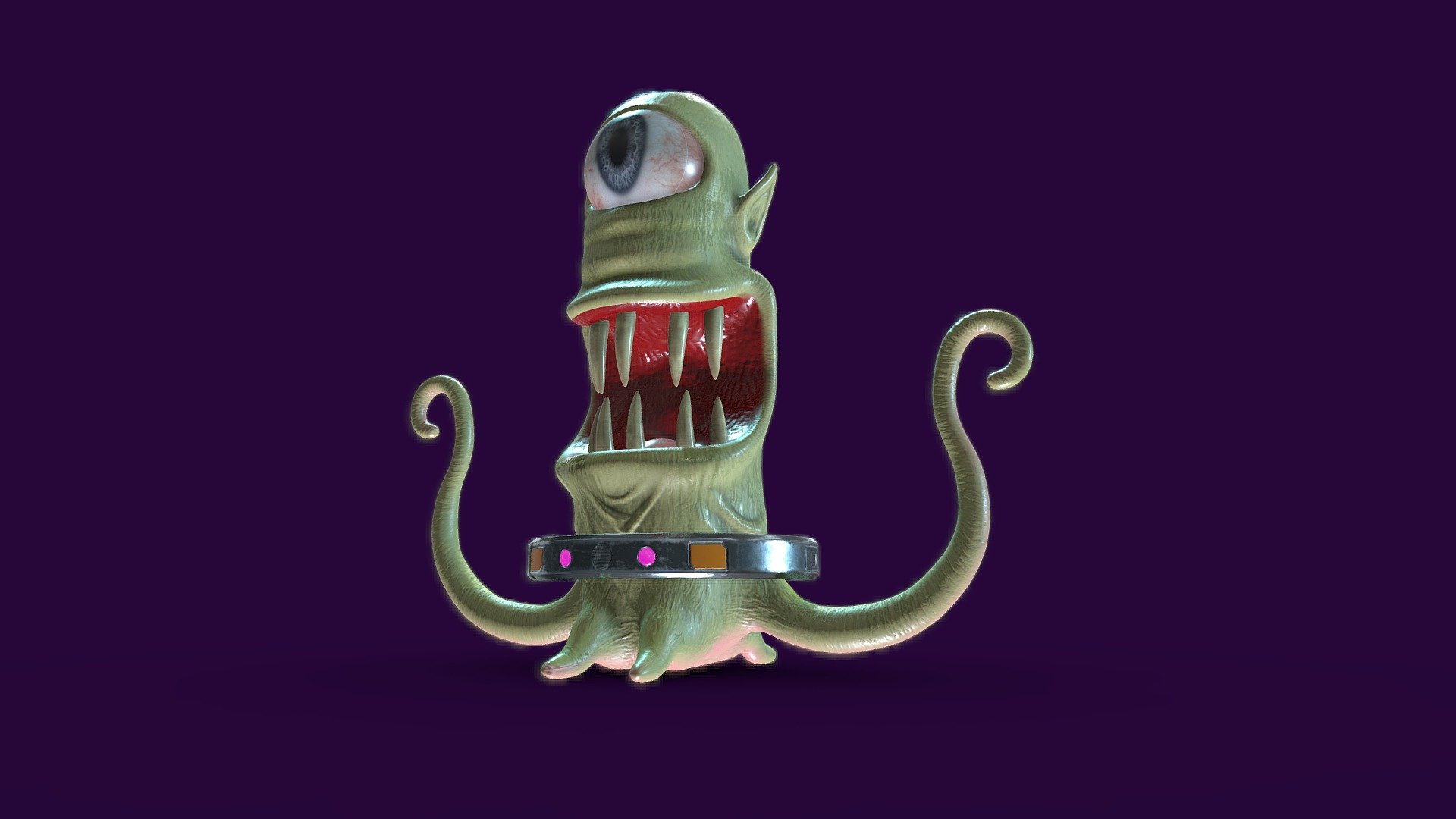 Kodos telling a joke - 3D model by Mr.Bronson [d1172a7] - Sketchfab