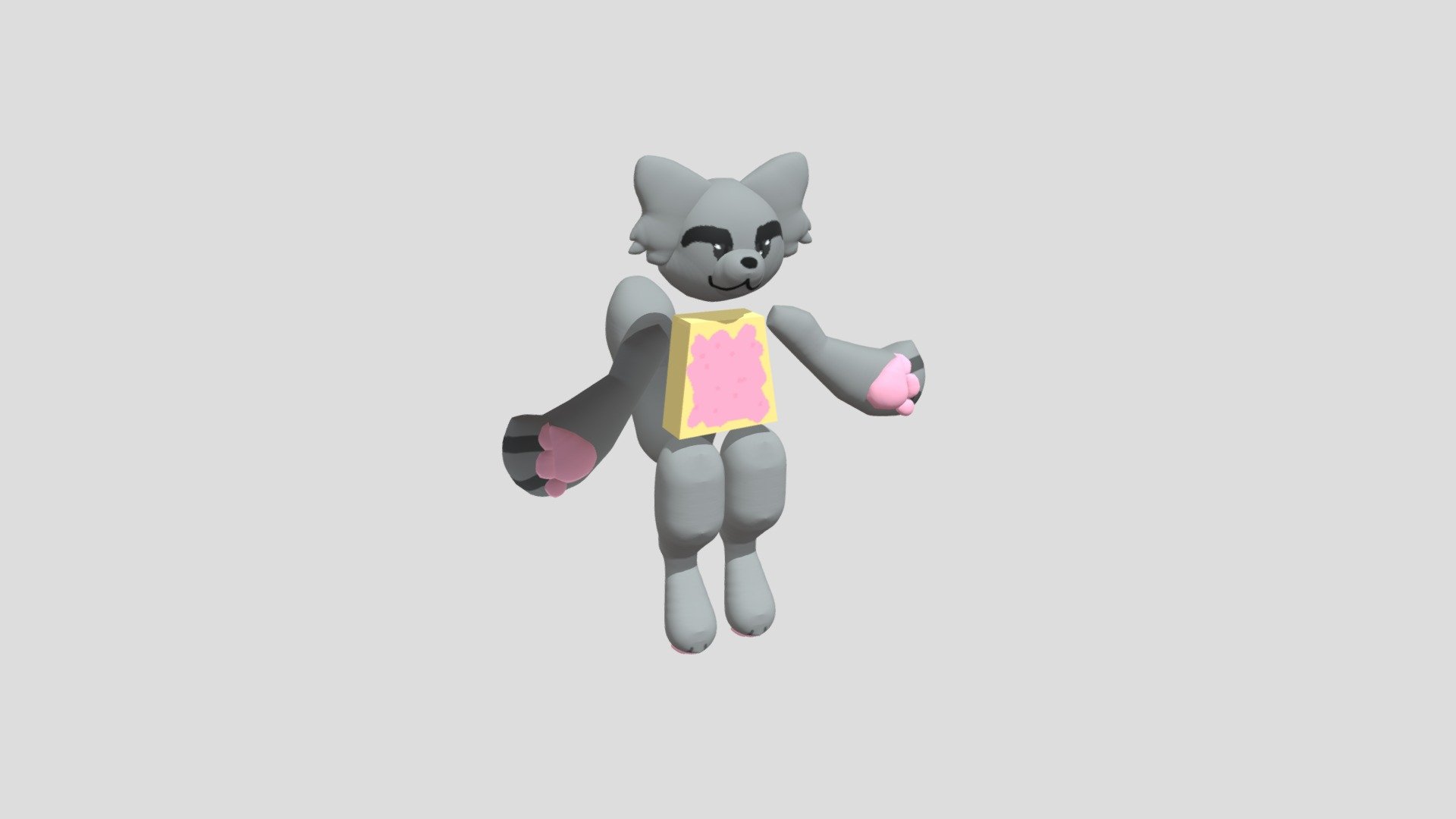 anthro canon Nyan Cat (no rig) - Download Free 3D model by jujikfurry ...