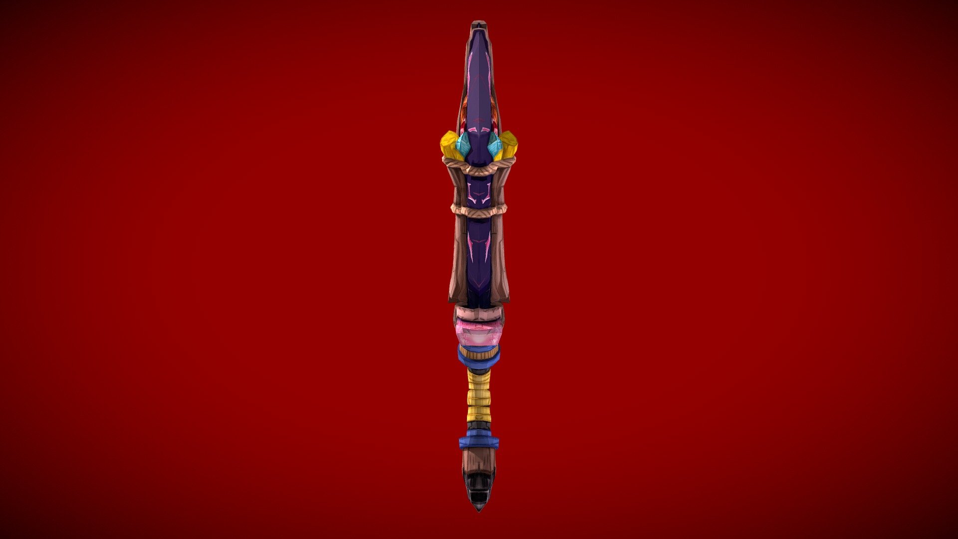 Dagger Low Poly UV Tri - 3D model by Fictional Dandelion ...