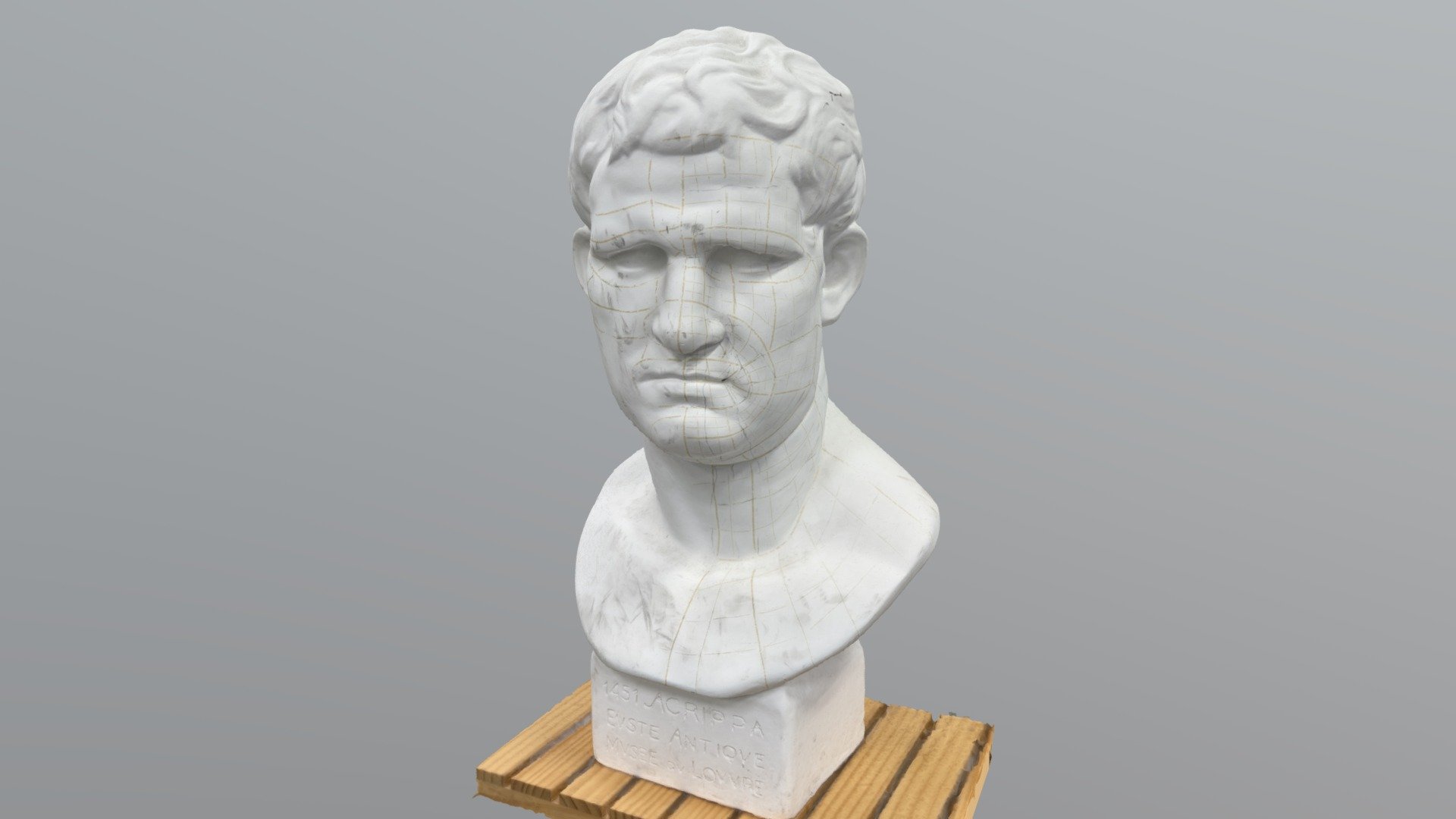 Plaster - Head of Agrippa - Download Free 3D model by michaelxxj ...