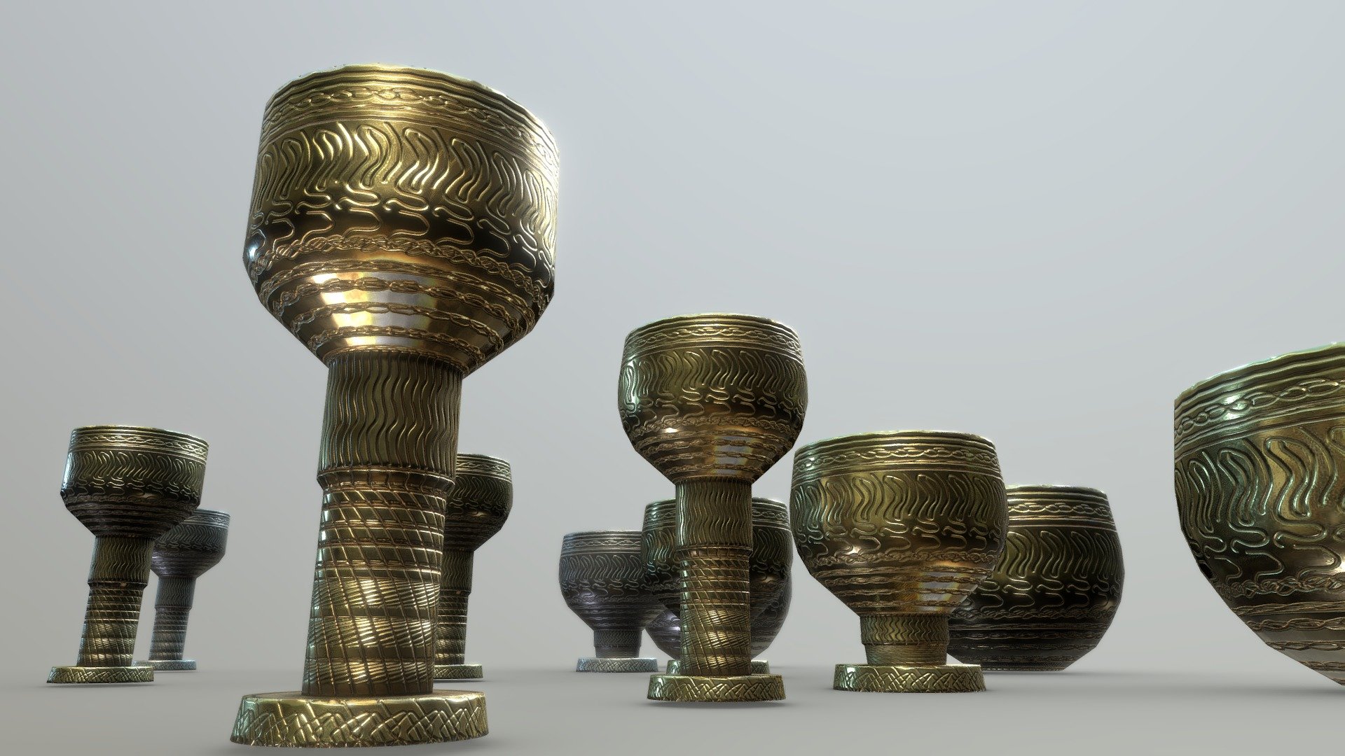 Stylized PBR Chalice Pack - Buy Royalty Free 3D model by Jesus ...