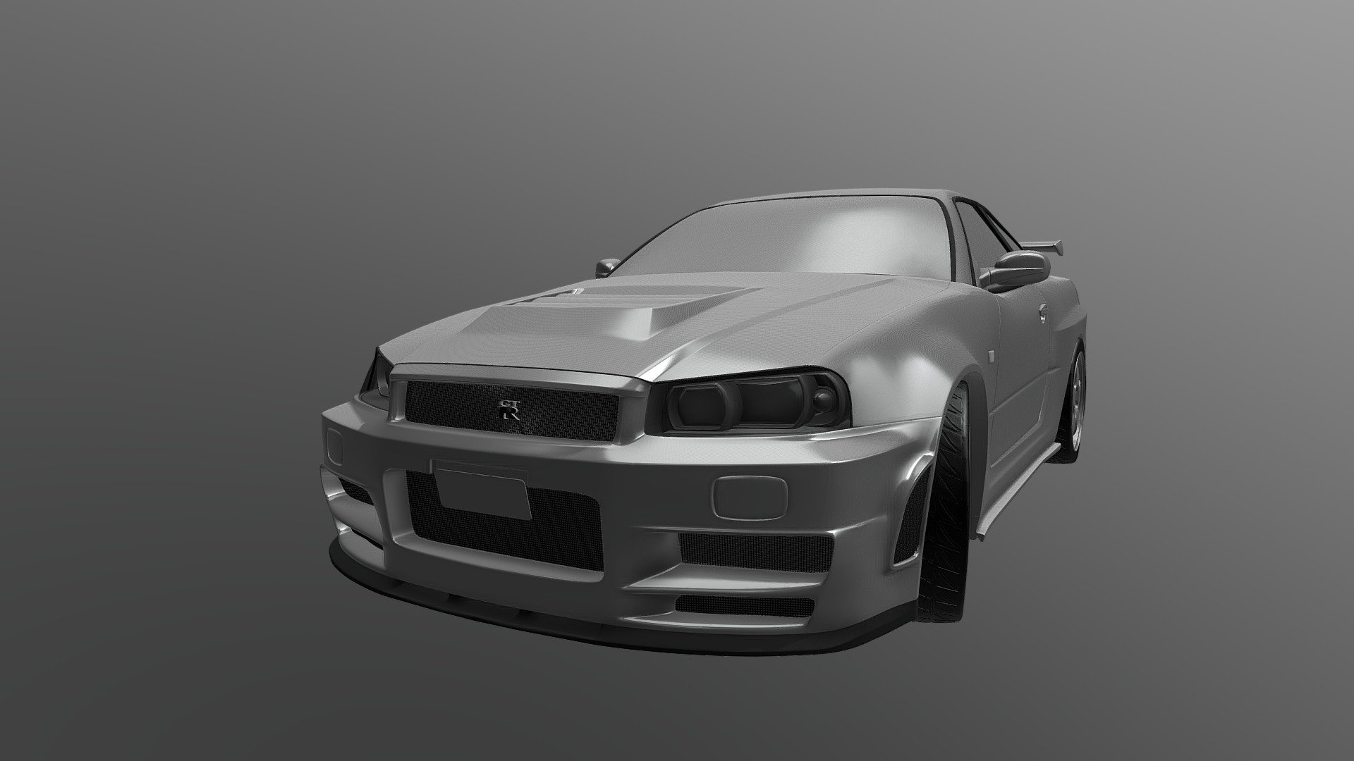 Nissan Skyline GT-R R34 - 3D model by VladosikUA [d1247d8] - Sketchfab