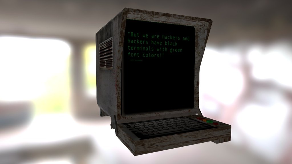 Fallout 4 Terminal - 3D model by Joe (@jhepic) [d126717] - Sketchfab