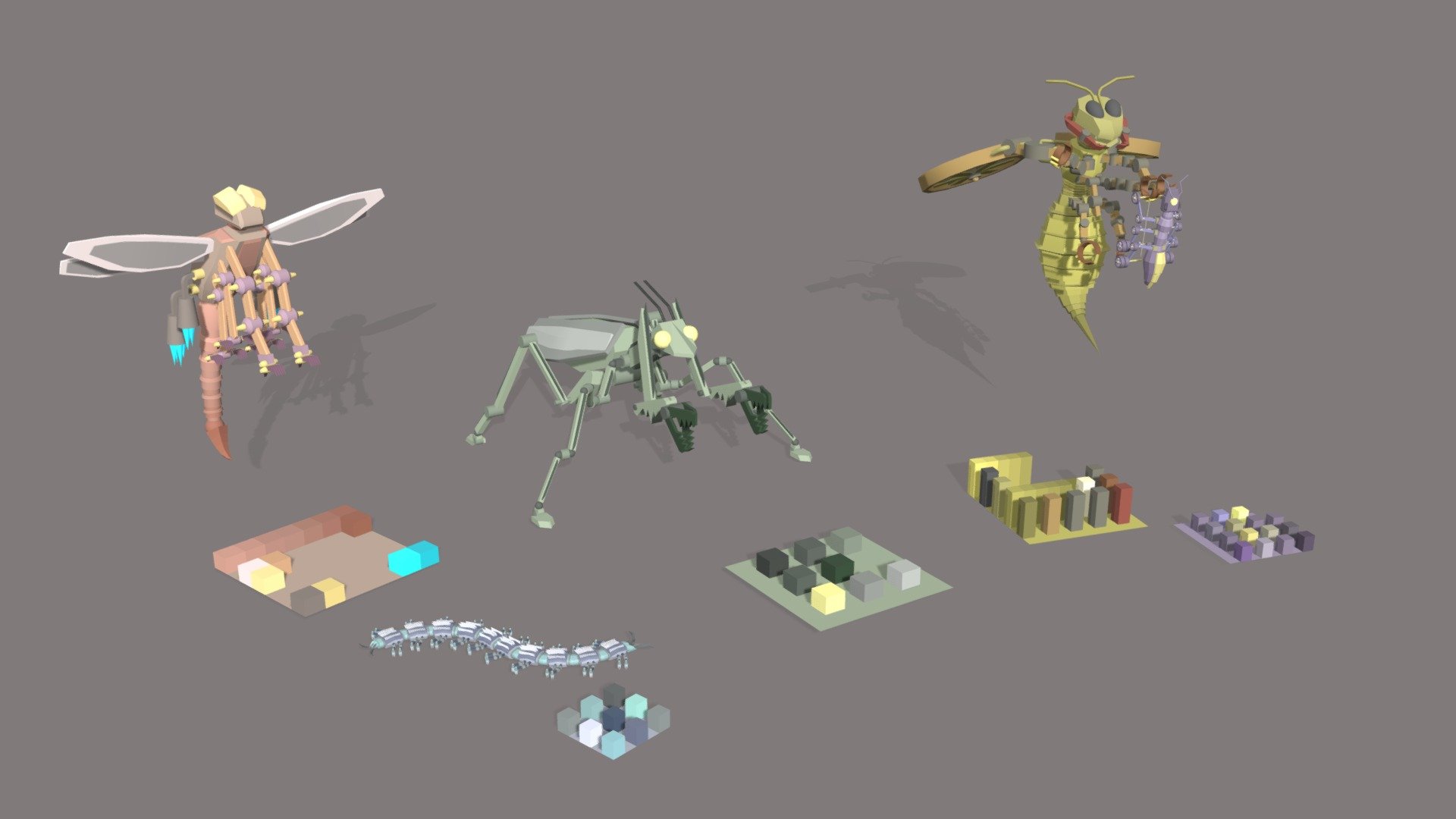 HW Painted ...Cyber/Mechanic_Insects - Download Free 3D model by ...