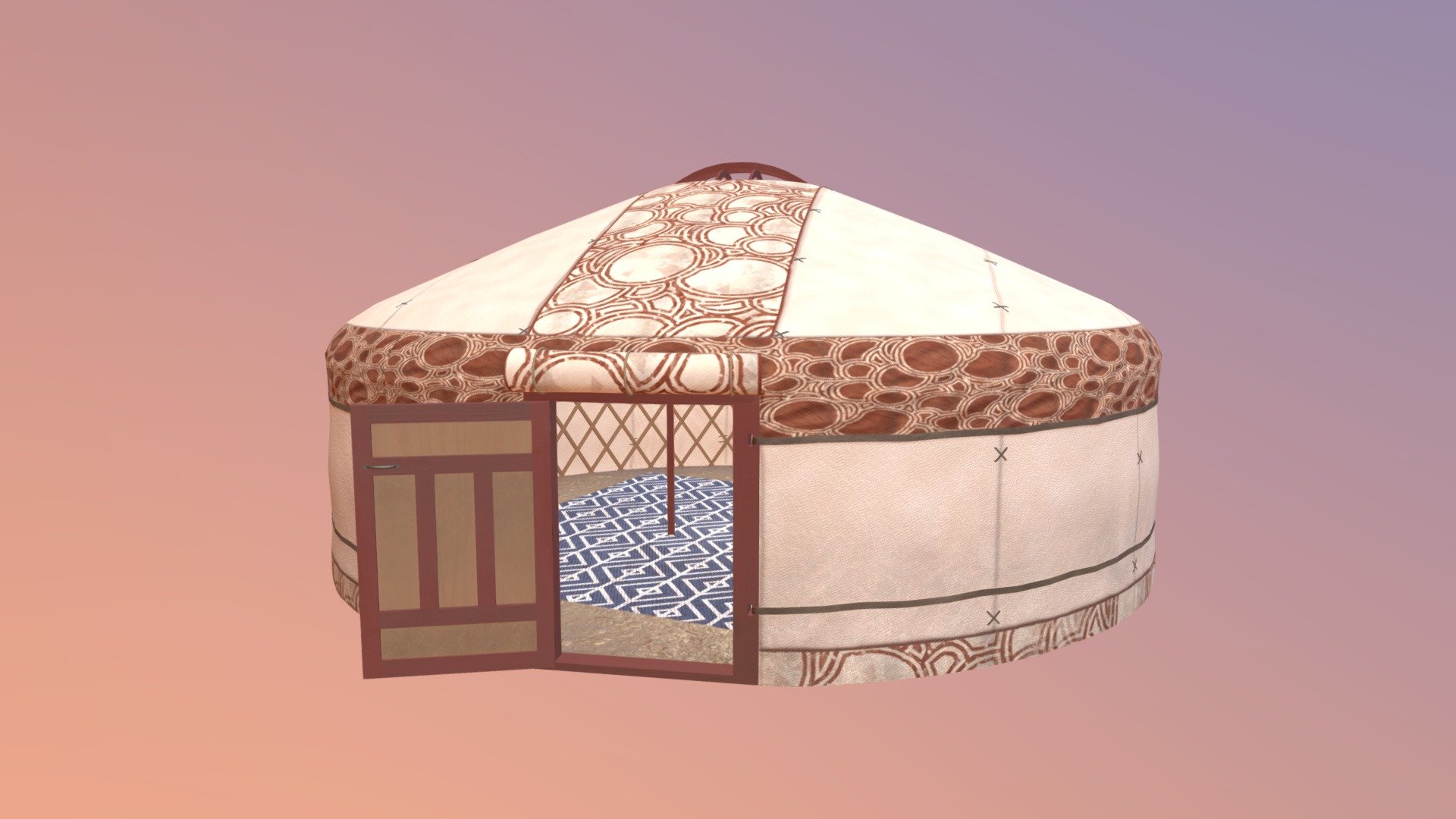 Nomadic Yurt - 3D model by nicnac3587 [d127335] - Sketchfab