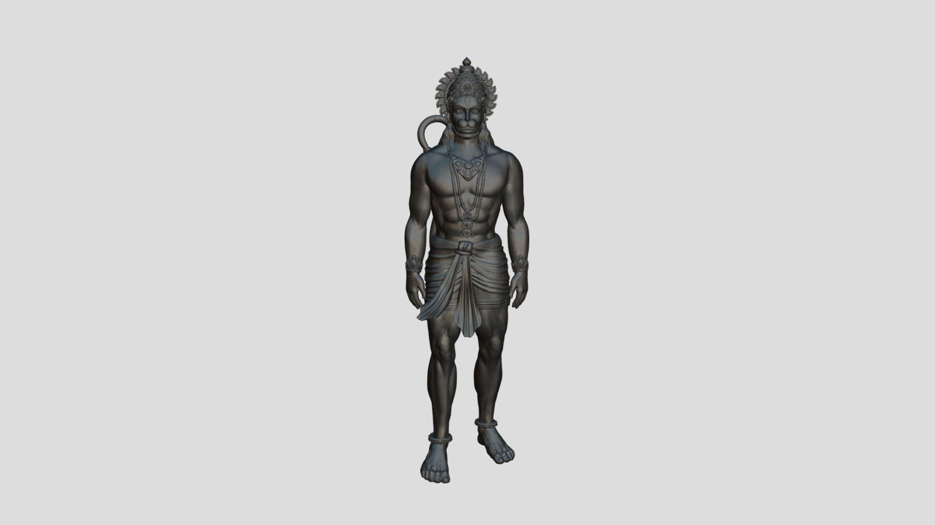 Hanuman - 3D model by Karan.Malhotra [d12b938] - Sketchfab