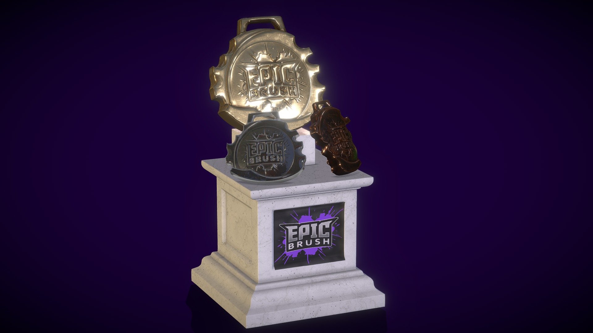 Epic Brush Competition - Badges - 3D model by merran [d12e2b4] - Sketchfab