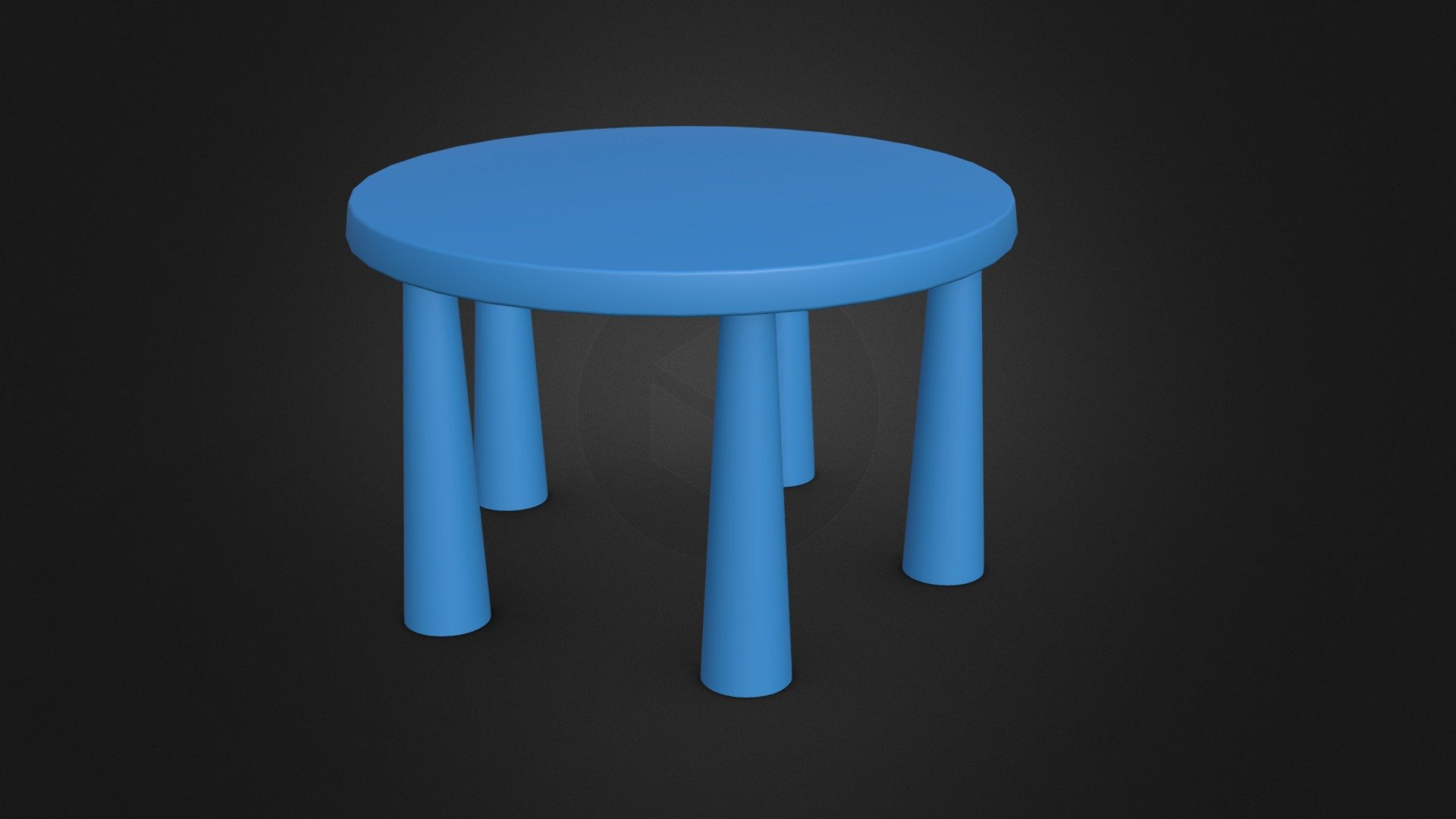 Children Table - Download Free 3D model by JungleBird [d12fa53] - Sketchfab