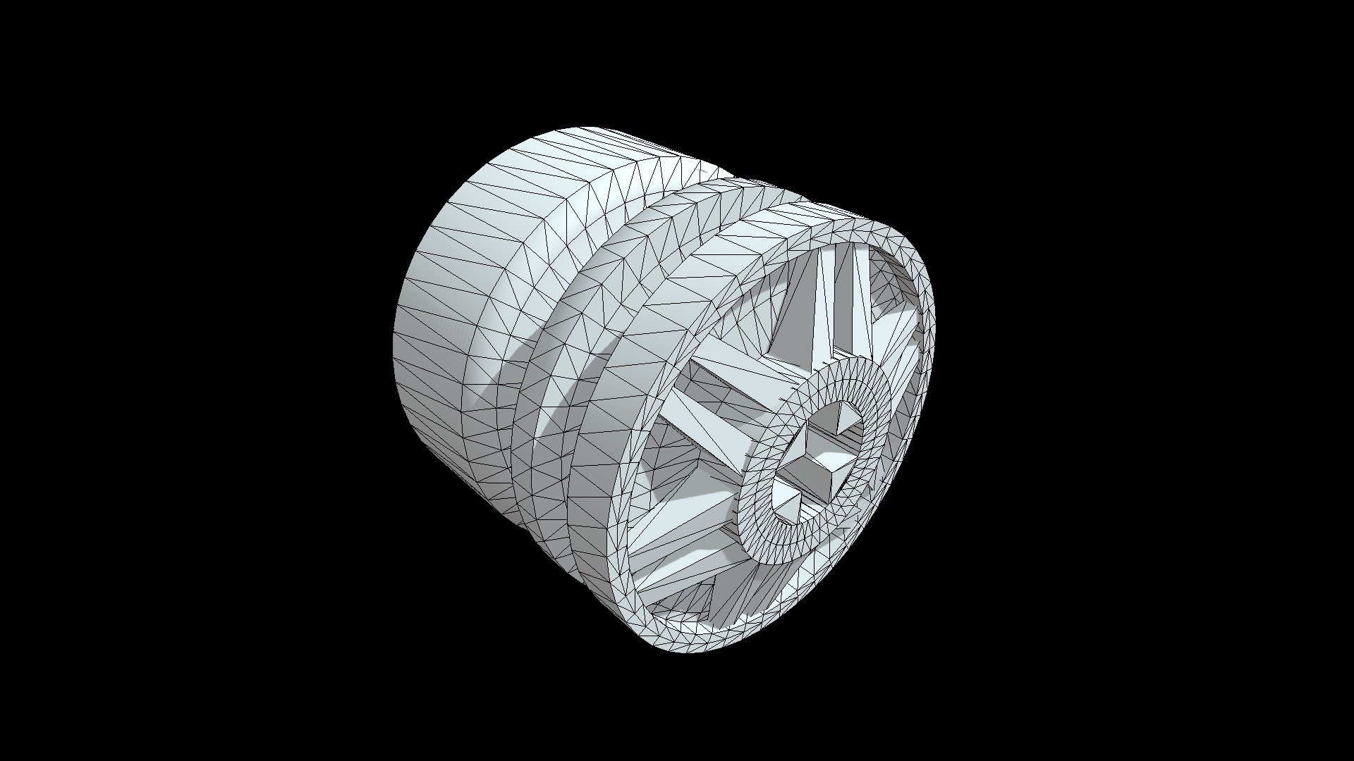 Wheel 18mm D x 14mm with Axle Hole - Download Free 3D model by ...