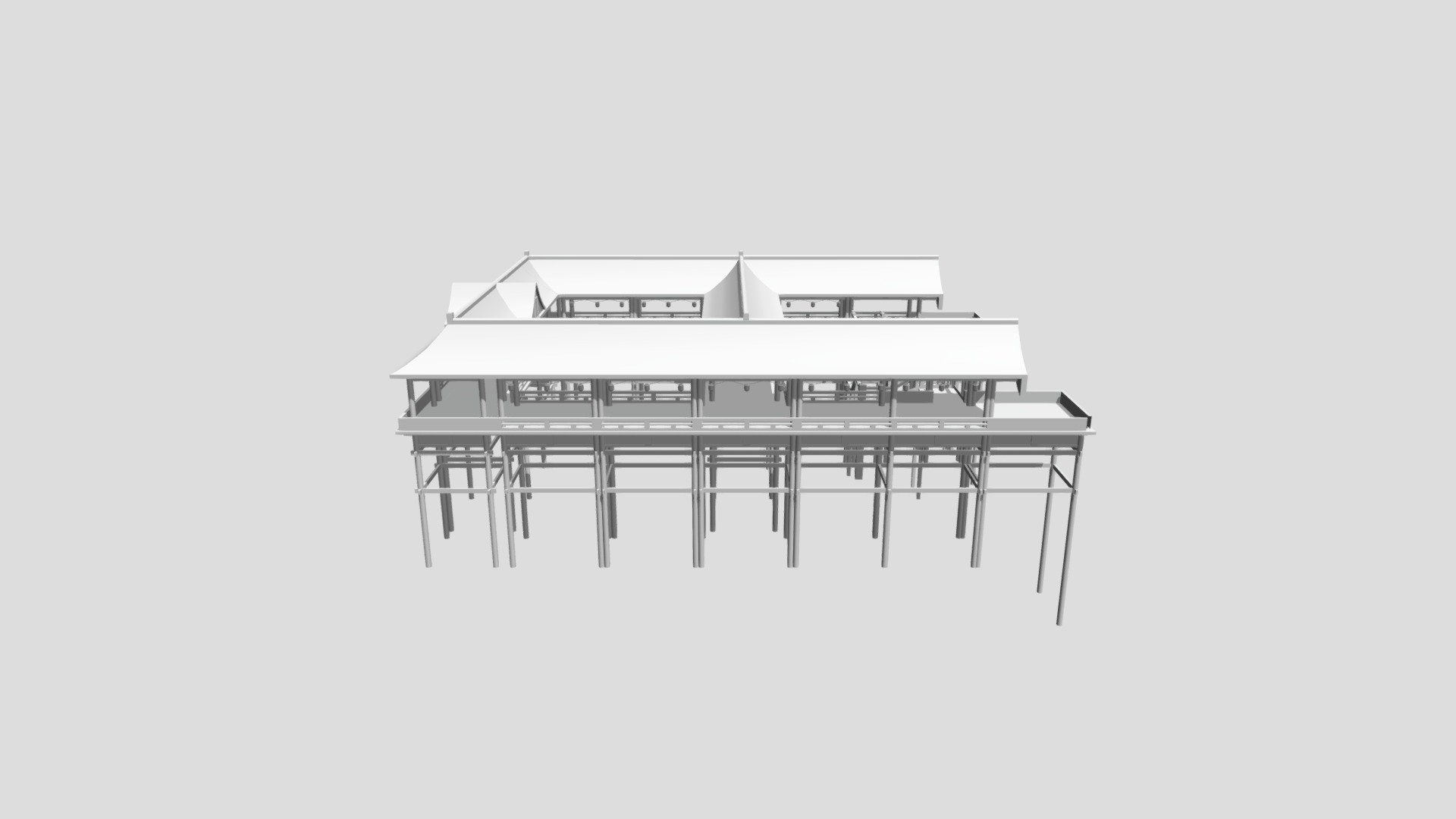 Modular Japanese Bridge Mockup - Download Free 3D model by matthewnixon ...