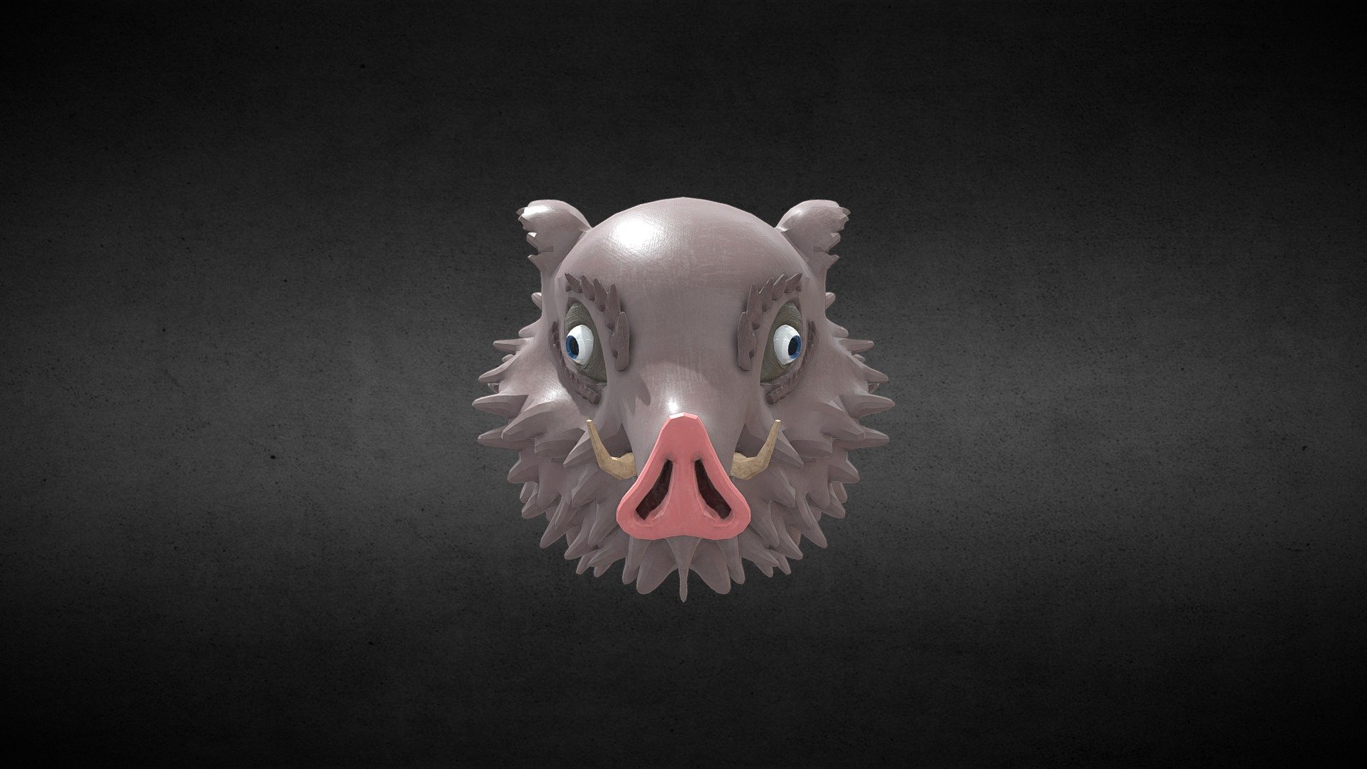 inosuke_mask - 3D model by rocket95 [d1330dc] - Sketchfab
