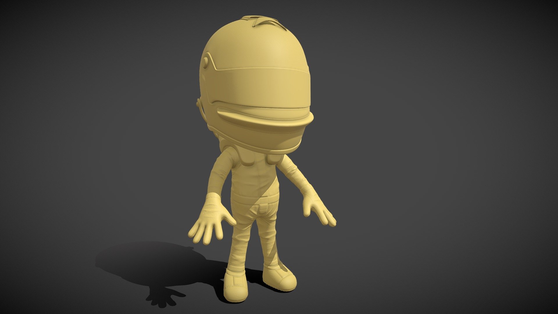 driver F1 toy-style (3dprintng) - Buy Royalty Free 3D model by ...
